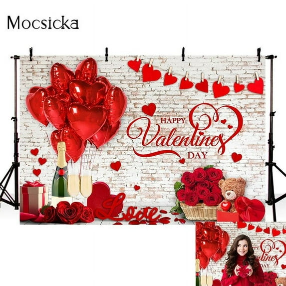 February 14th Valentine's Day Photography Backdrops Wedding Decoration ...