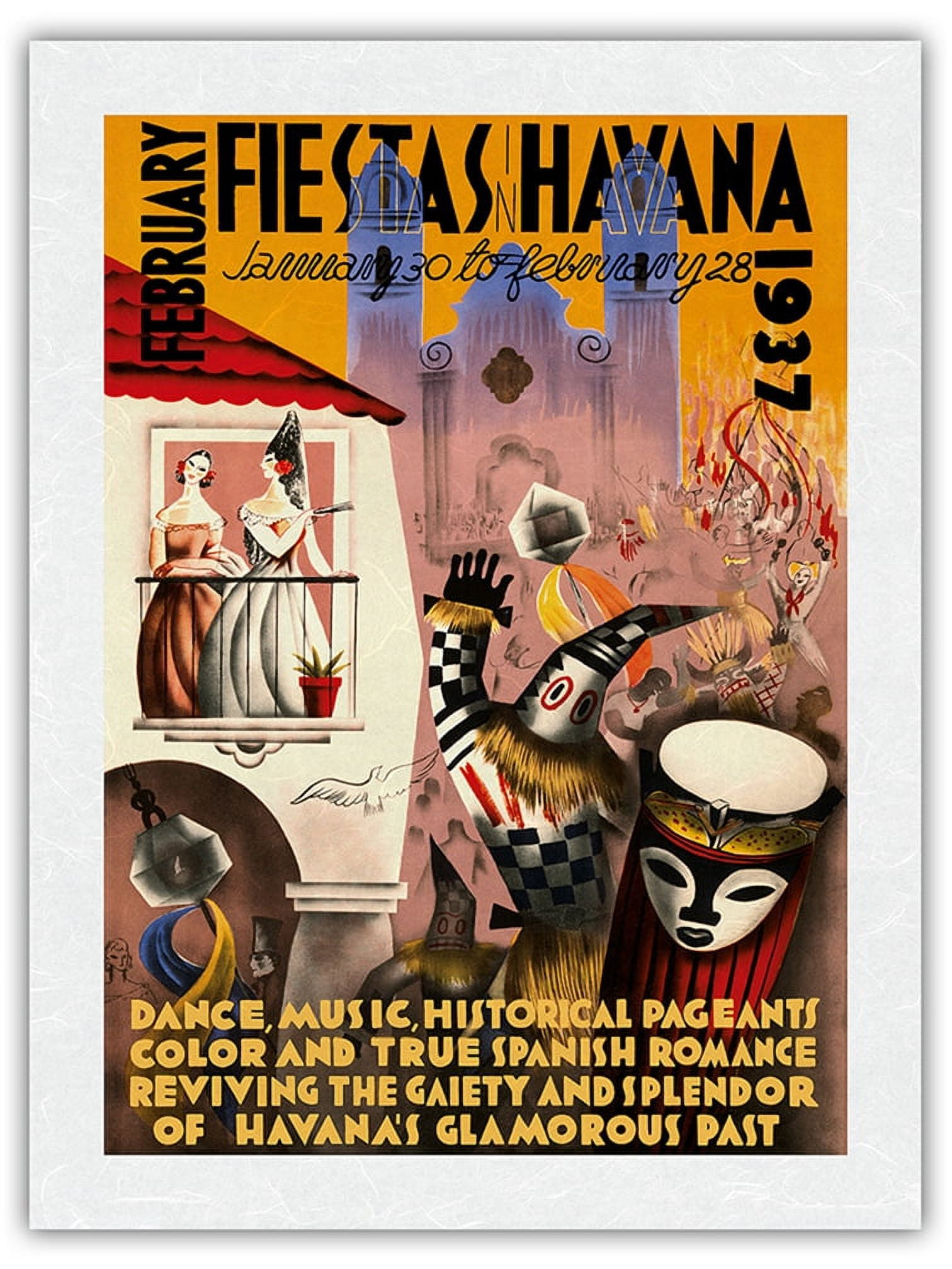 February Fiestas in Havana - January 30 to February 28 1937 - Dance ...