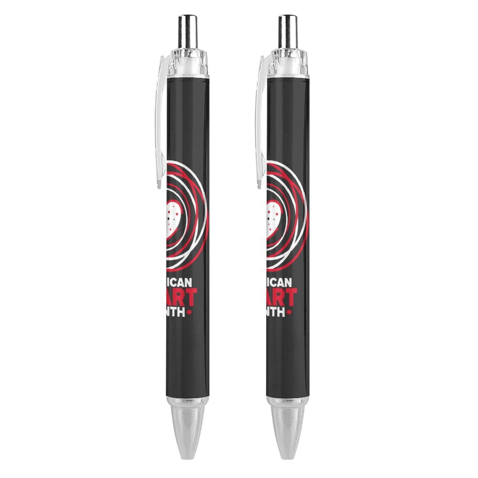 February Is Heart Month Ballpoint Pen Retractable Pens Black Writing ...
