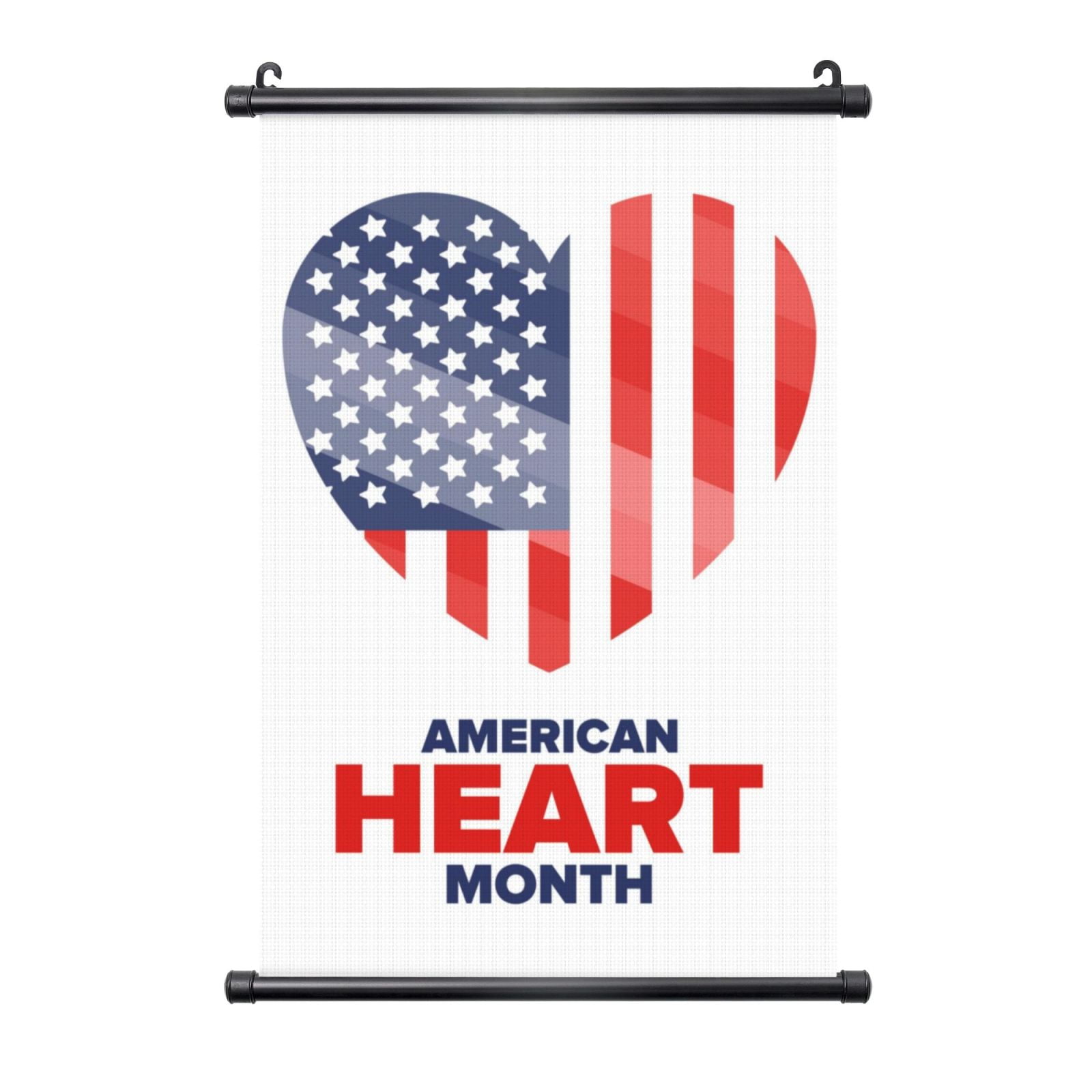 February Is Heart Month Poster Wall Art Banner Backdrop Prints Posters ...