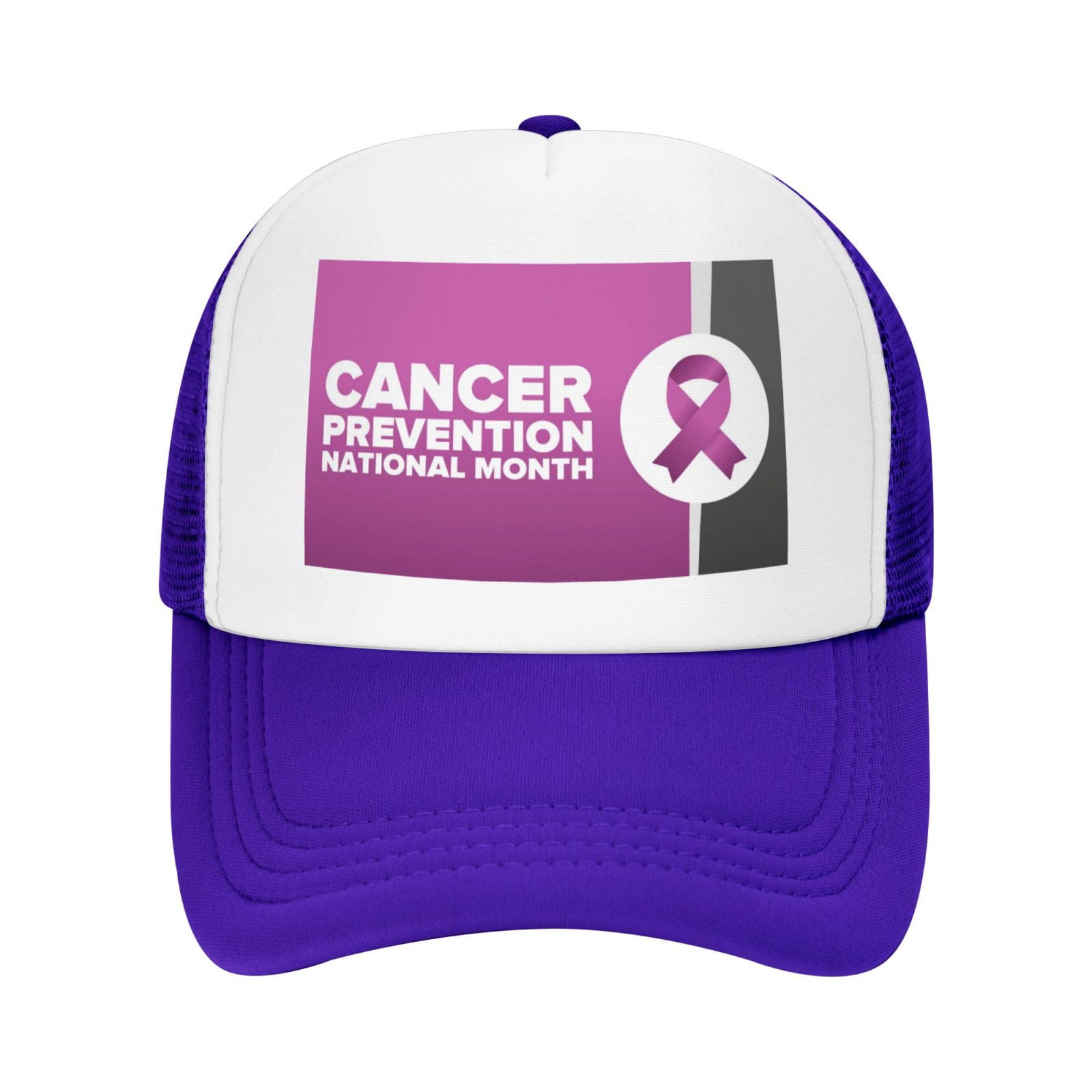 February National Cancer Prevention Month Hats for Men Women Mesh ...