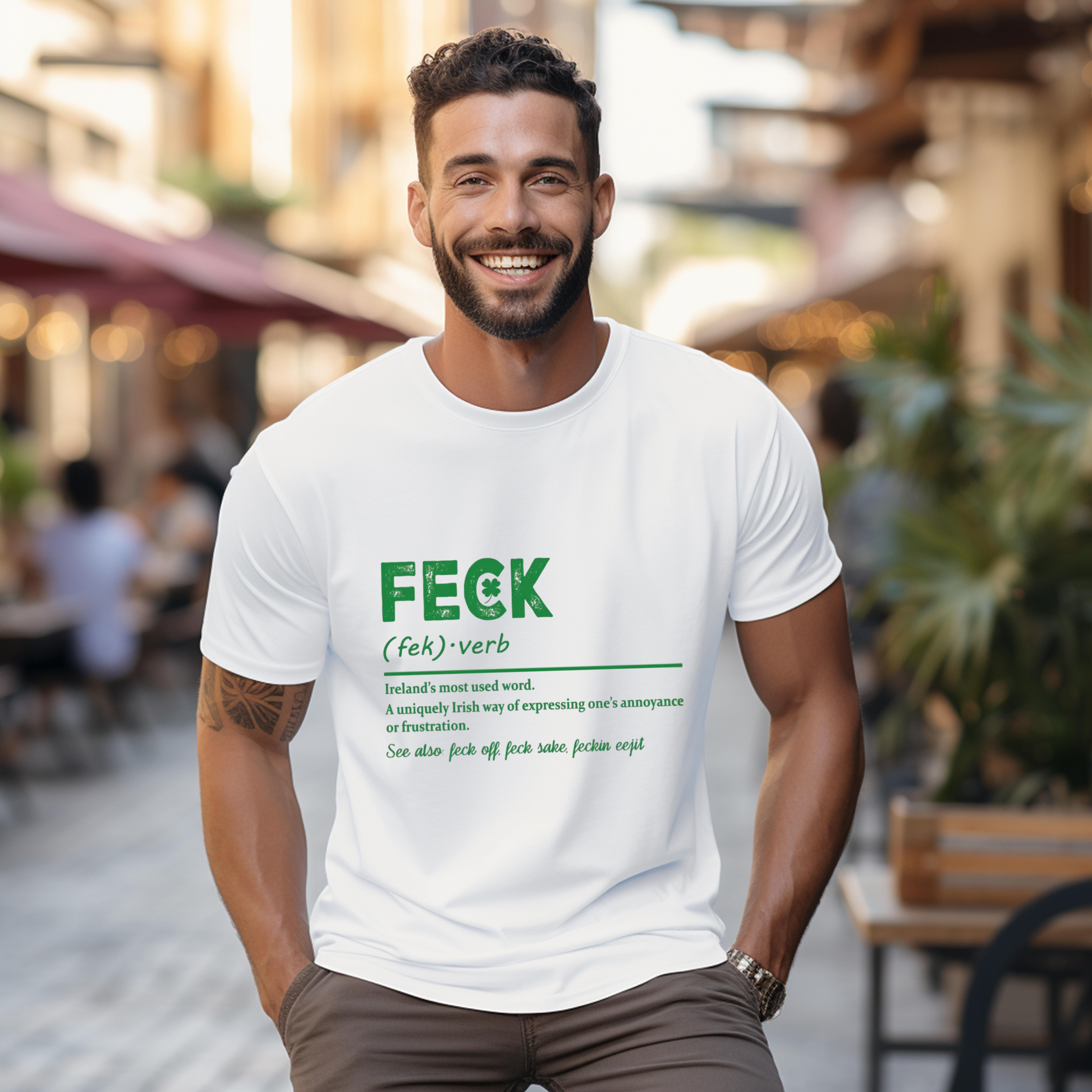 Feck Irish Shamrock Shirt/Sweatshirt/Hoodie – Funny St. Patrick’s Day ...
