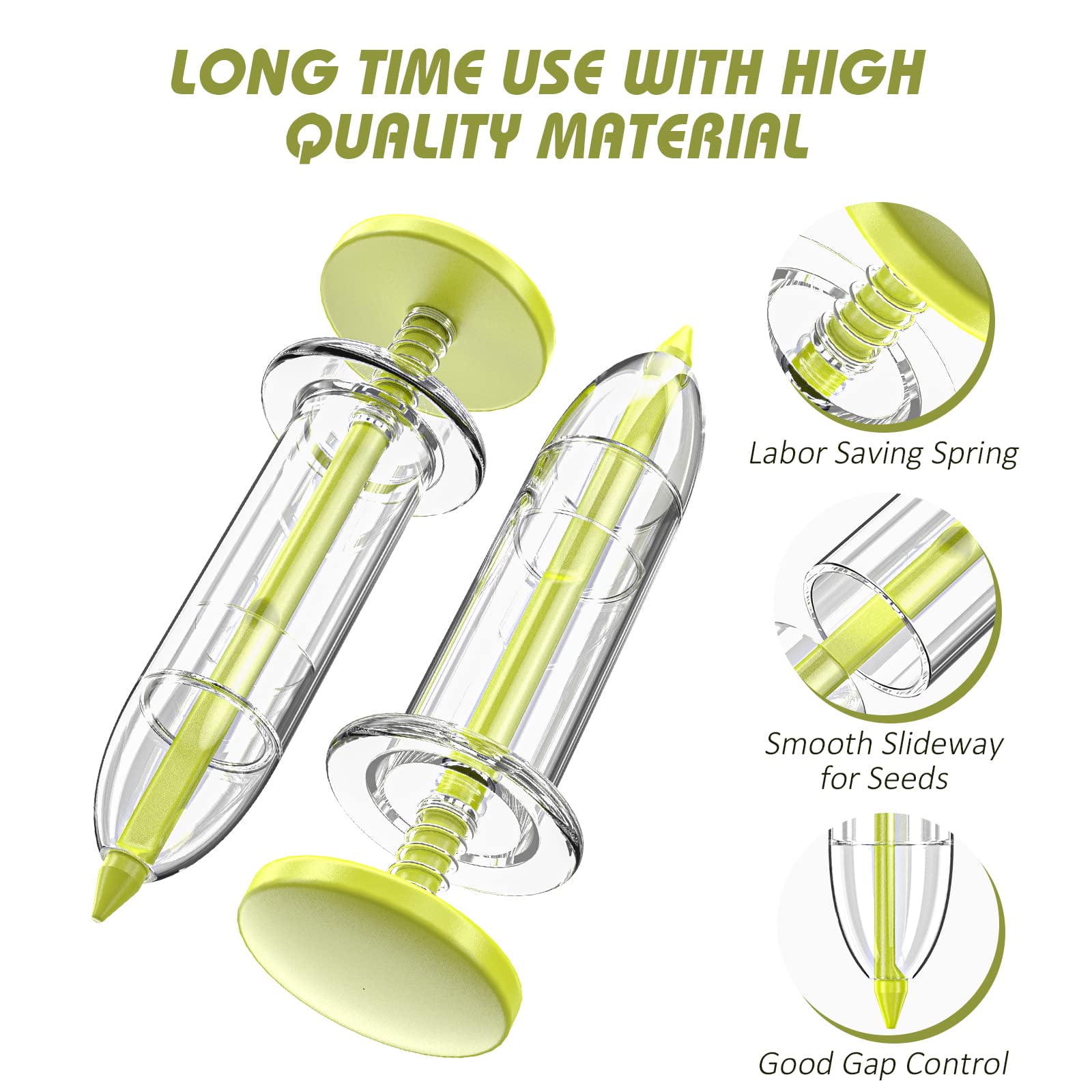 Fecsam 17 Pack AJH3 Seed Planter Tool, Hand Seeder, Mini Sowing Seed ...