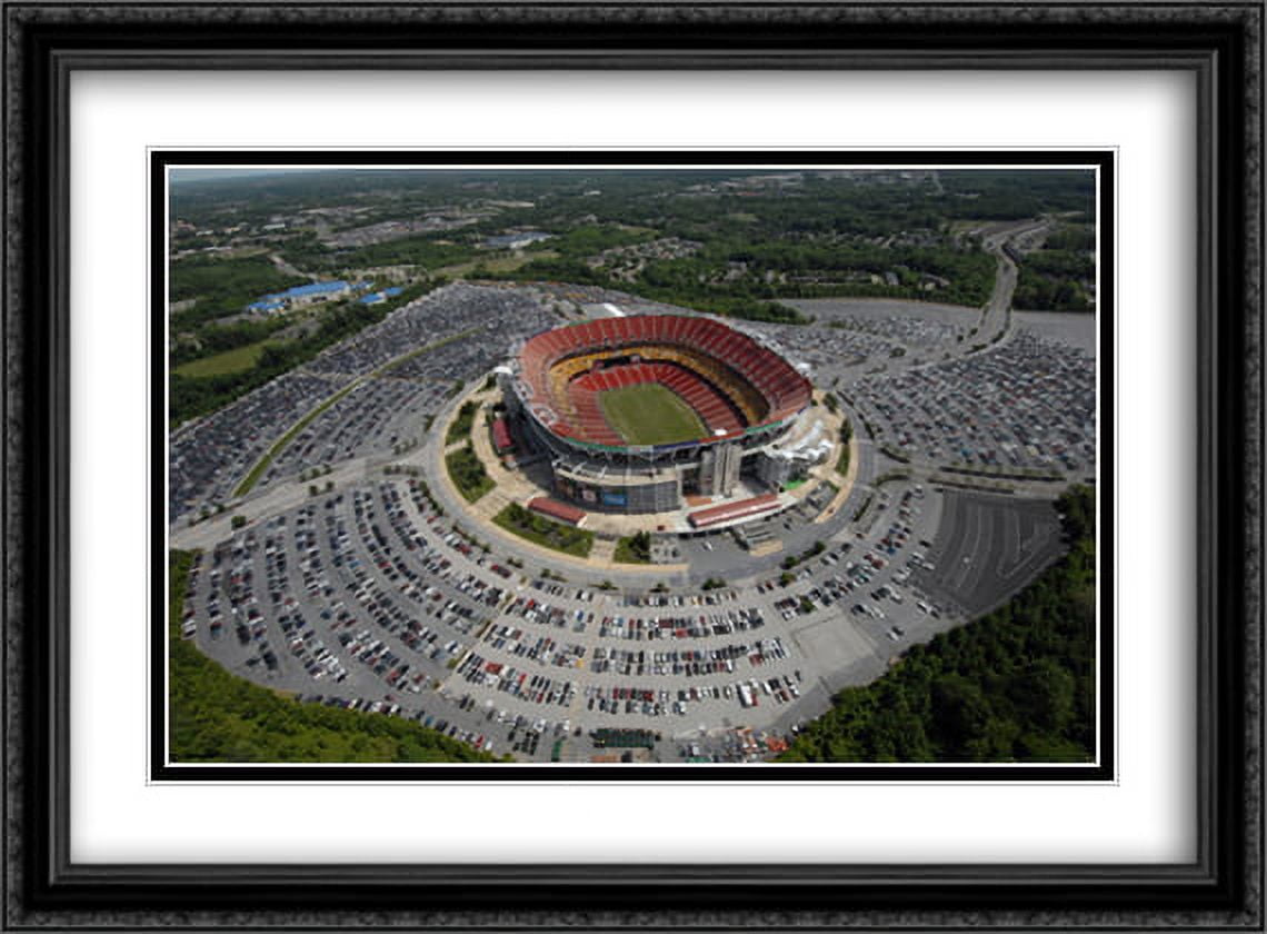 FedEx Field 2x Matted 38x28 Large Black Ornate Framed Art Print from ...