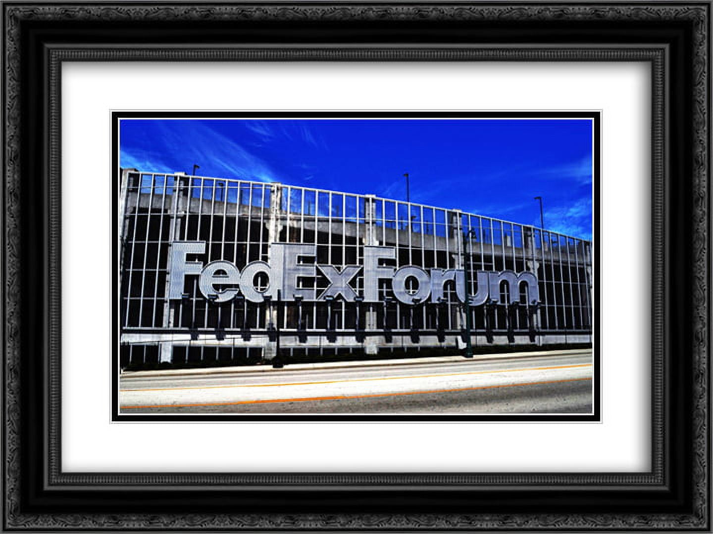 FedEx Forum 2x Matted 24x18 Black Ornate Framed Art Print from the ...