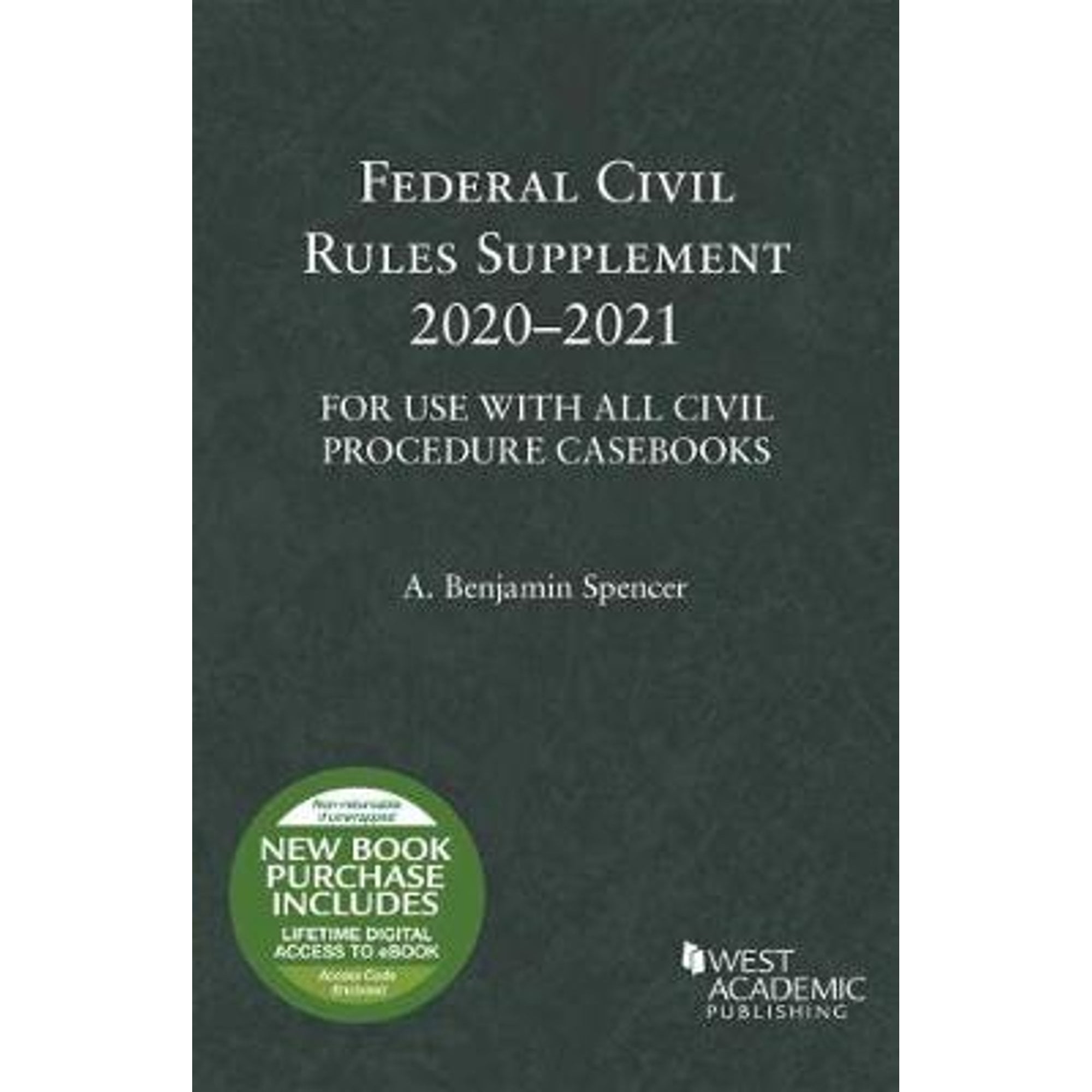 Pre-Owned Federal Civil Rules Supplement, 2020-2021, For Use with All ...