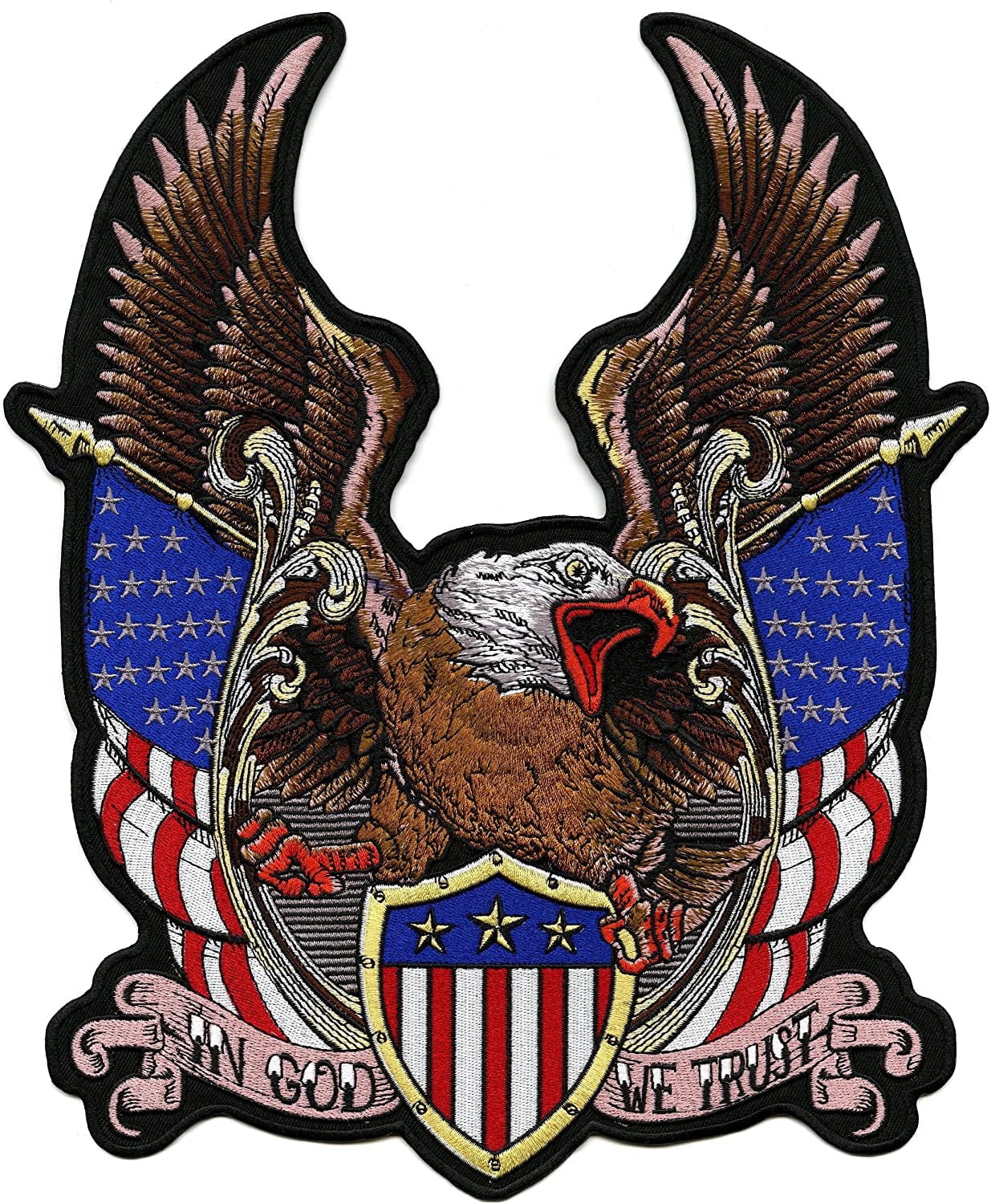 Federal Eagle Shield Patch 12.5" | US Flag Military Vet Patriotic "in ...
