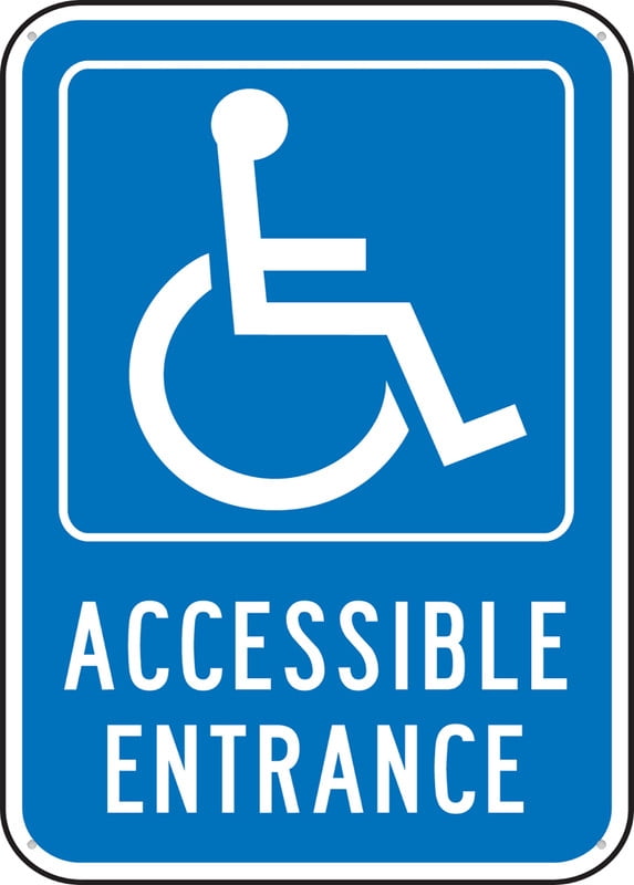 Federal Parking Sign Handicap Accessible Entrance For House 12" X 8 ...