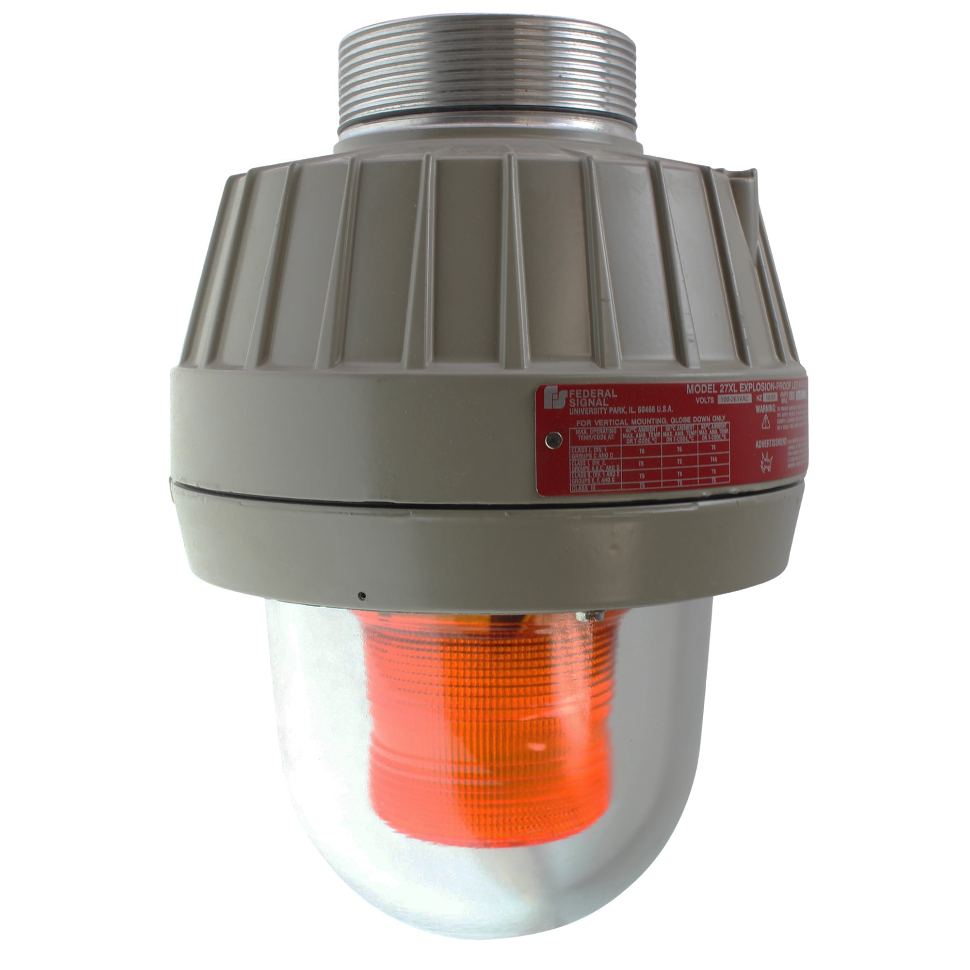 Federal Signal 27XL-120-240A-MOD Explosion-Proof LED Warning Light, 120 ...