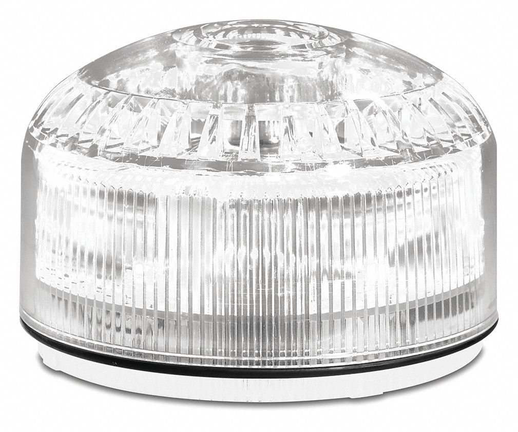 Federal Signal Beacon Warning Sounder Light,Clear,LED SLM500C - Walmart ...