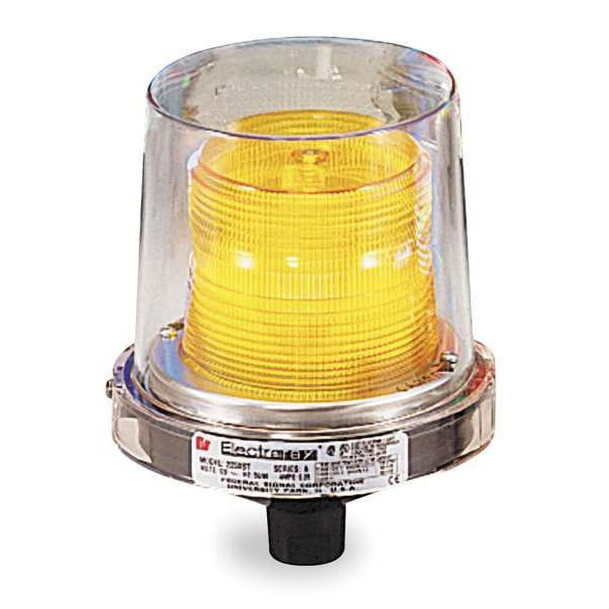 Federal Signal Hazardous Warning Light,Strobe,Amber 225XST-120A ...