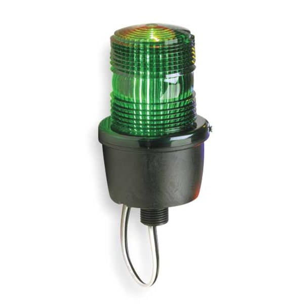 Federal Signal Low Profile Warning Light,Strobe,Green LP3M-120G ...