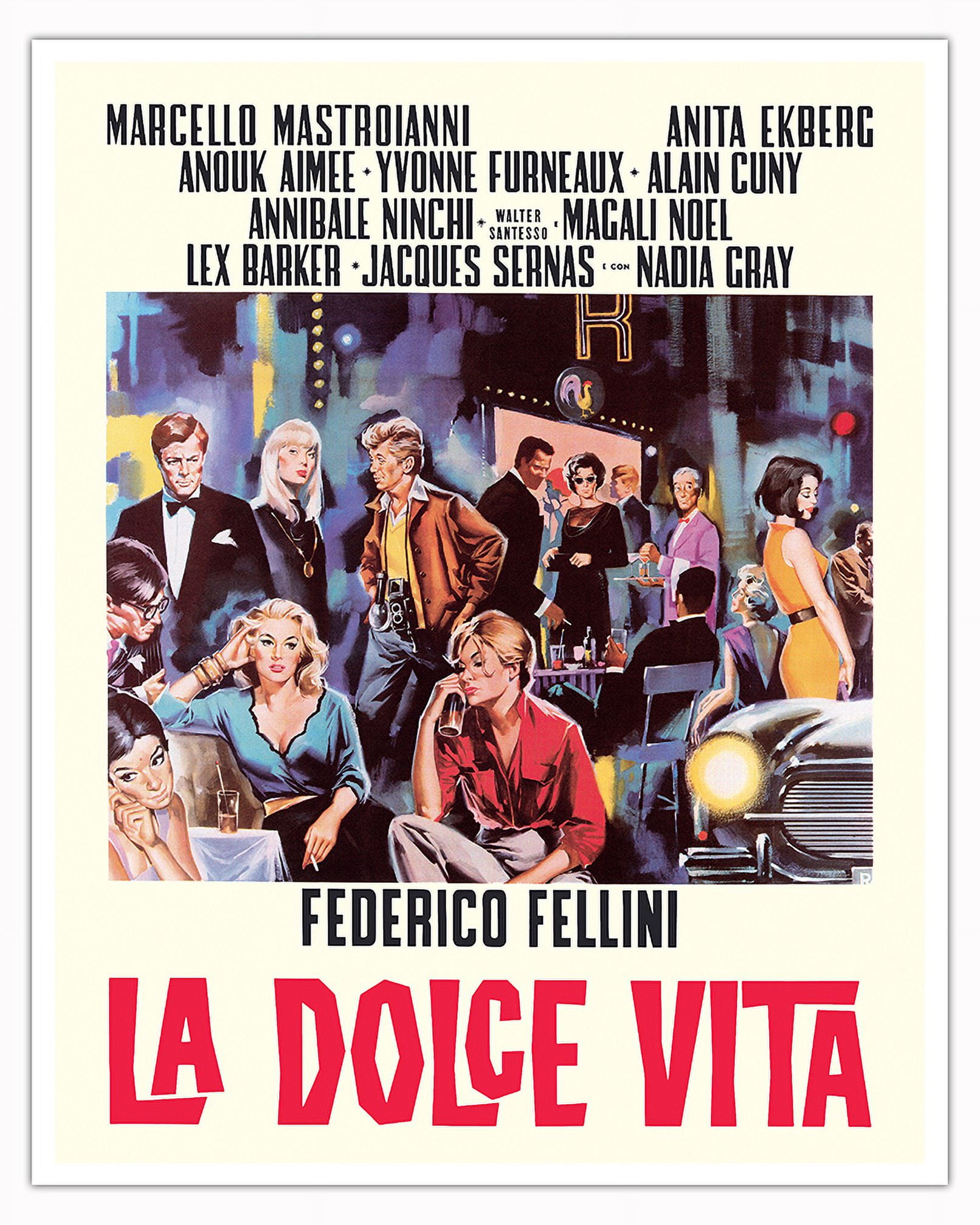 Federico Fellini’s La Dolce Vita - with Marcello Mastroianni Anita ...