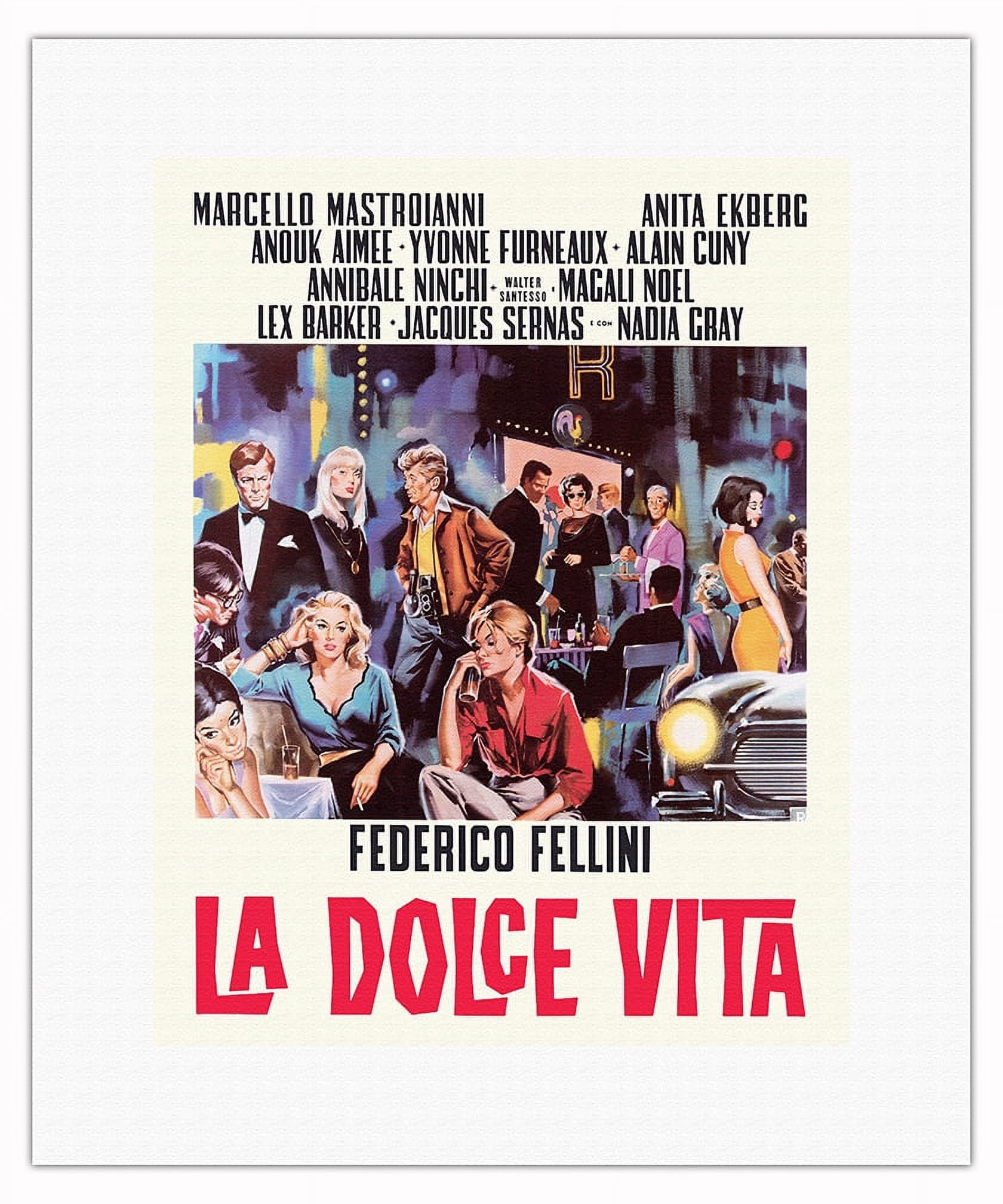 Federico Fellini’s La Dolce Vita - with Marcello Mastroianni Anita ...
