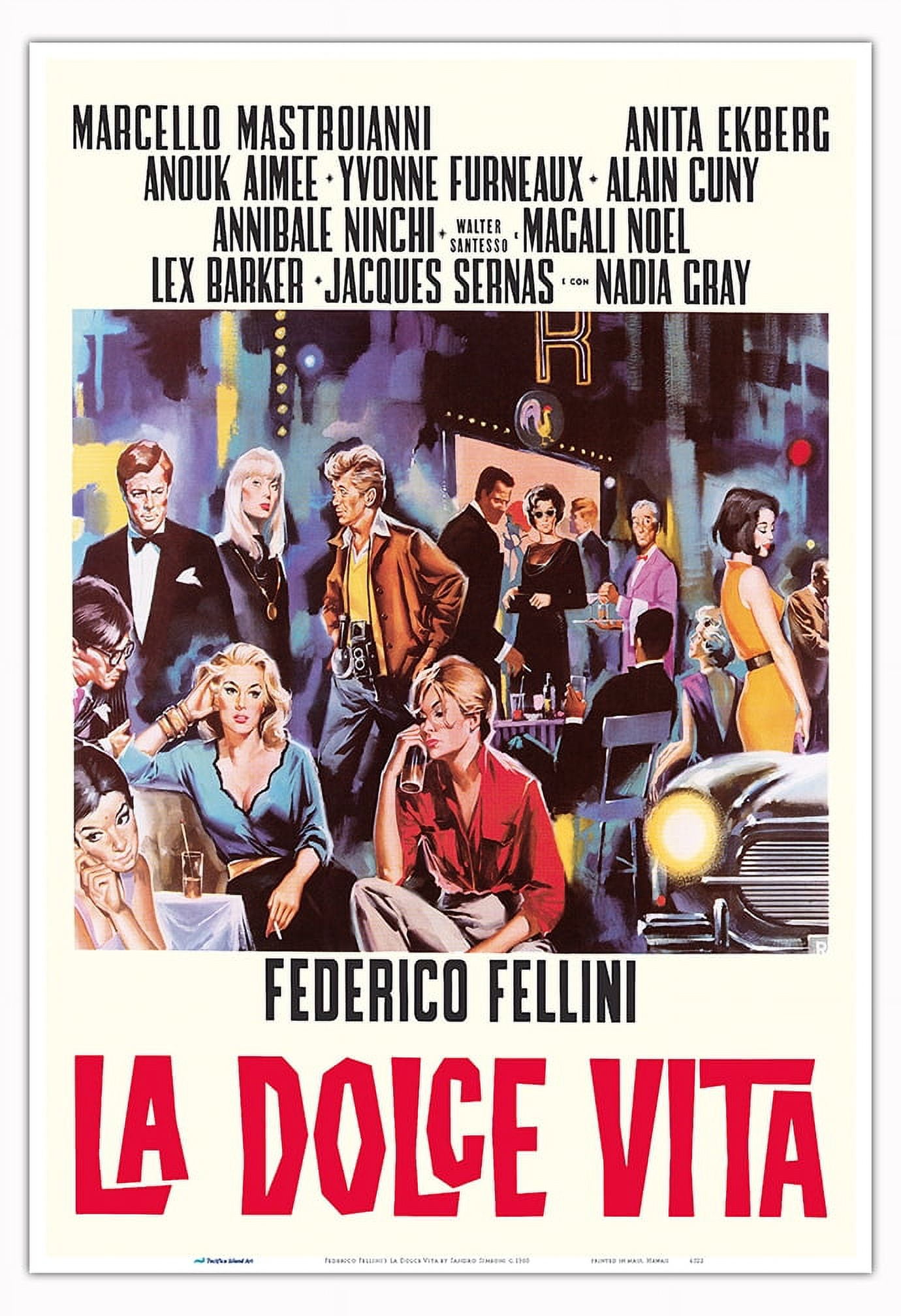 Federico Fellini’s La Dolce Vita - with Marcello Mastroianni Anita ...