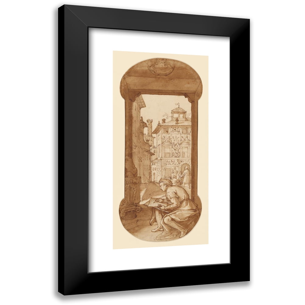 Federico Zuccaro 10x18 Black Modern Framed Museum Art Print Titled ...