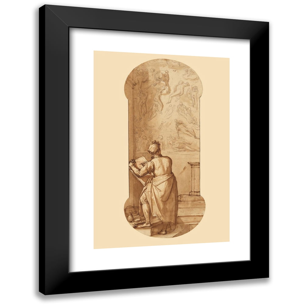 Federico Zuccaro 17x24 Black Modern Framed Museum Art Print Titled ...