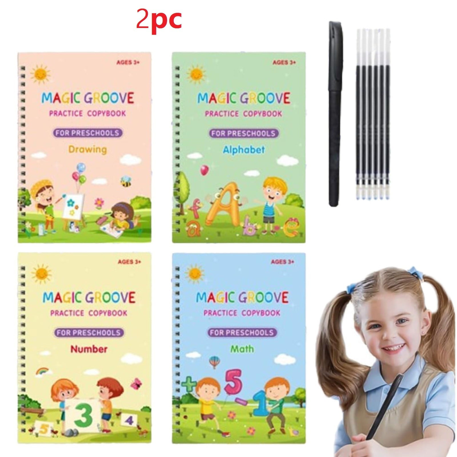 Federra Children's Copybooks Upgrade Magical Handwriting Reusable ...