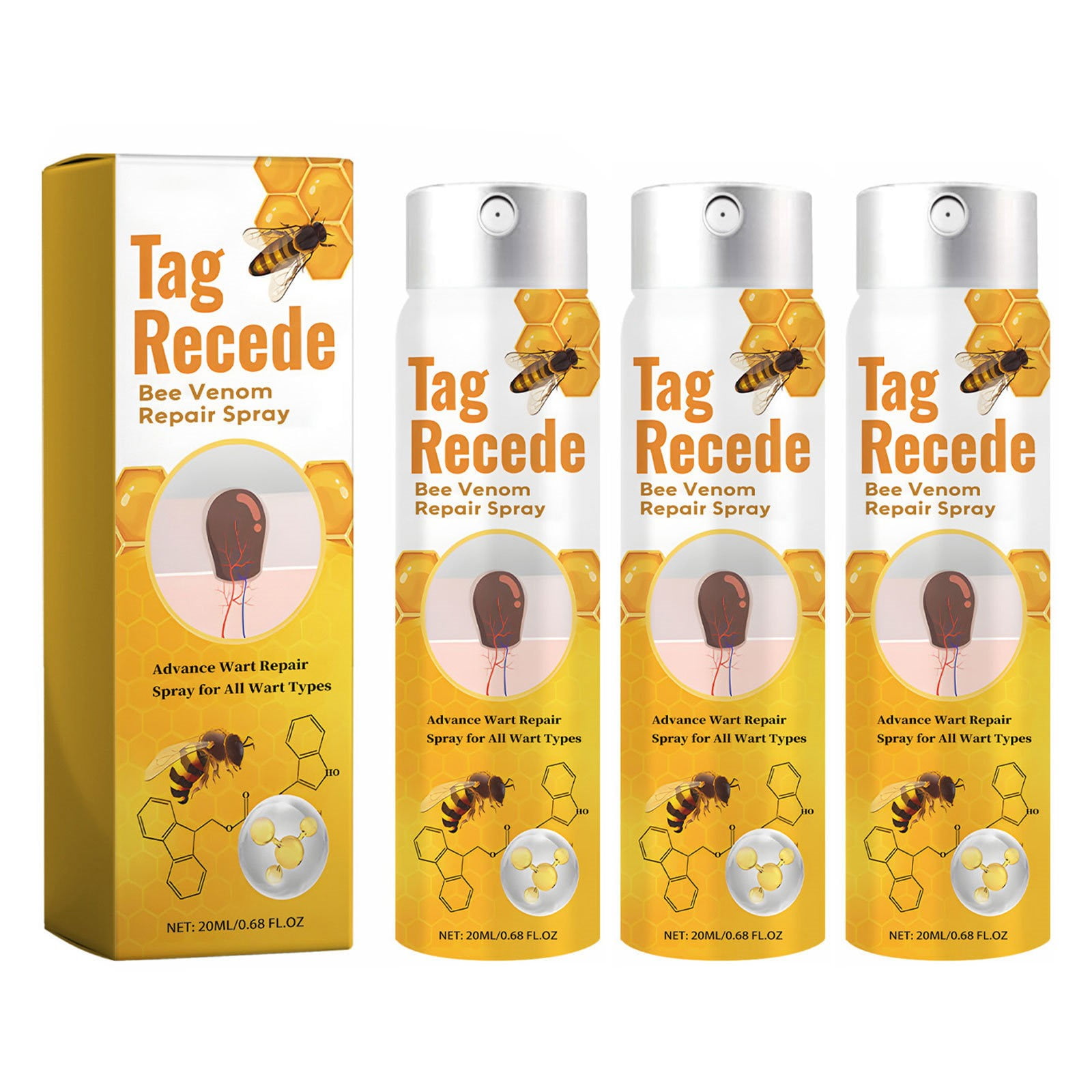 Federra Clearance Body Care Tag Recede and Tags Spray for All Skin ...