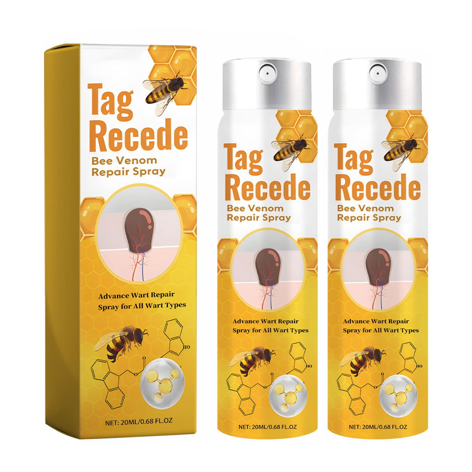 Federra Clearance Body Care Tag Recede and Tags Spray for All Skin ...