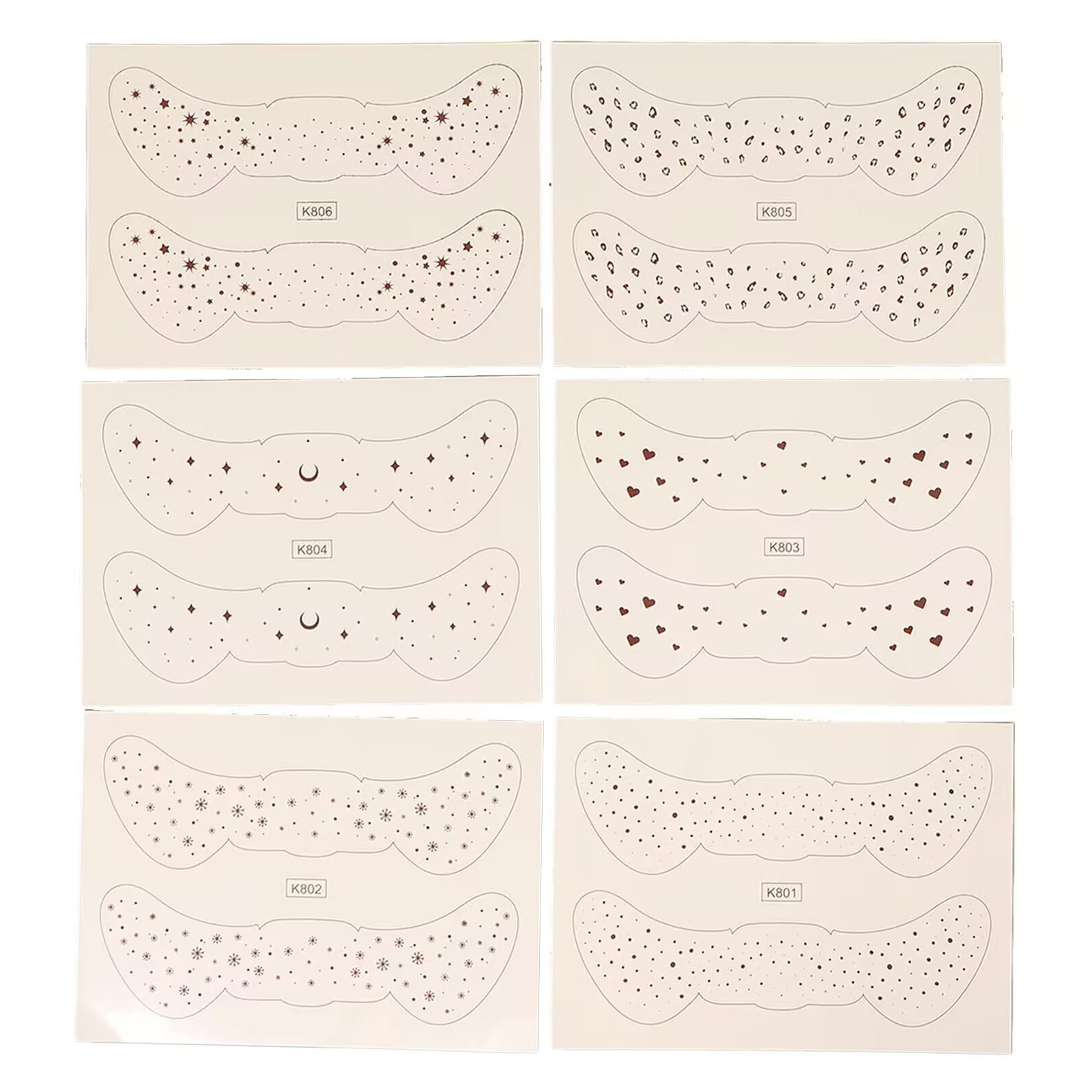 Federra Clearance Body Paint Freckles Pack of 12 Temporary Stickers ...