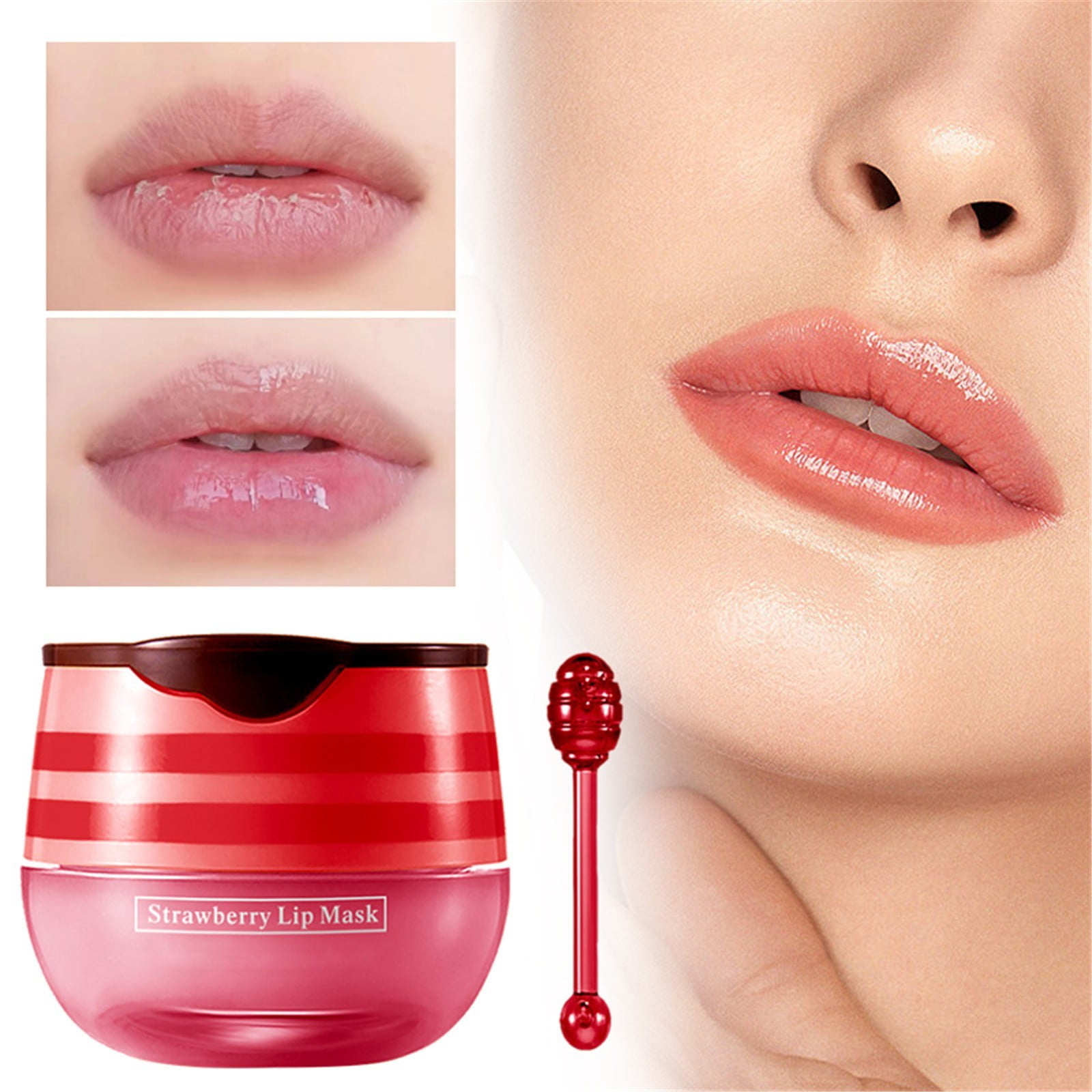 Federra Clearance Lip Butters Lip Balm Pot & Strawberry Lip Balm for ...