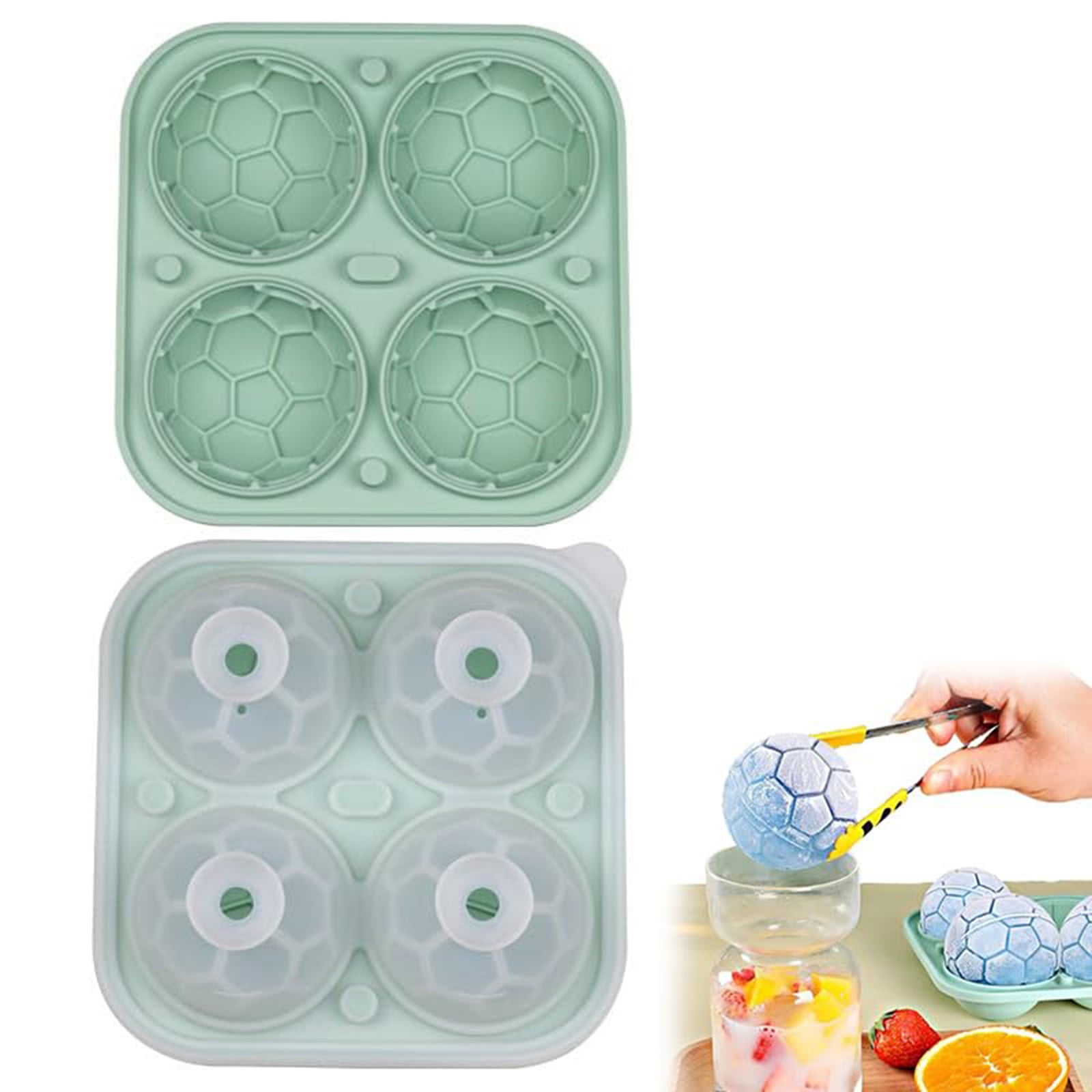 Federra Silicone Football Ice Moulds Big Ice Ice Puck Moulds Silicone ...