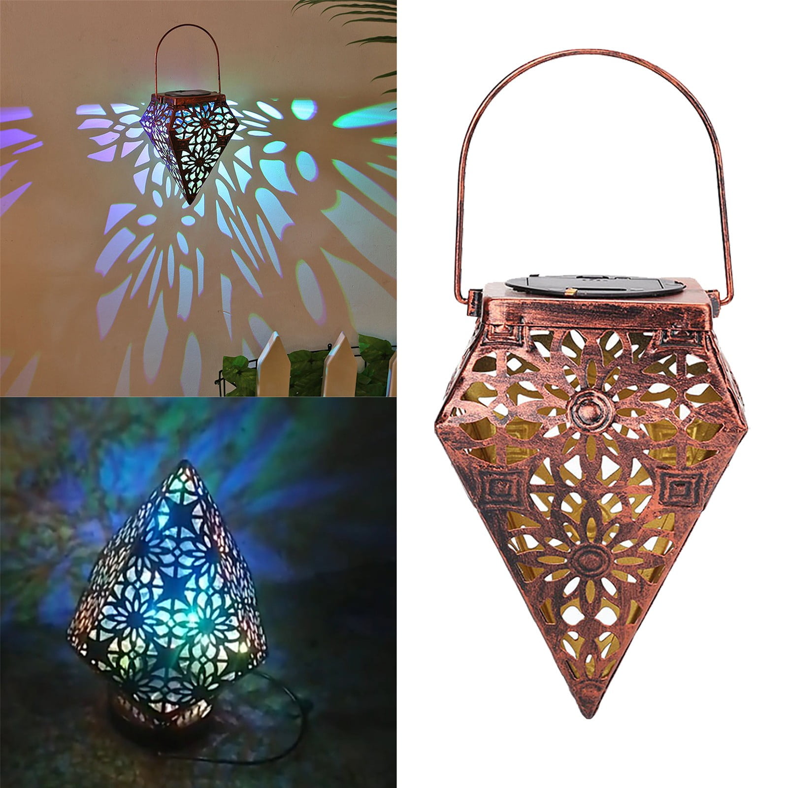 Federra Solar Energy Craft Hollow Diamond Lamp Rechargeable Battery ...