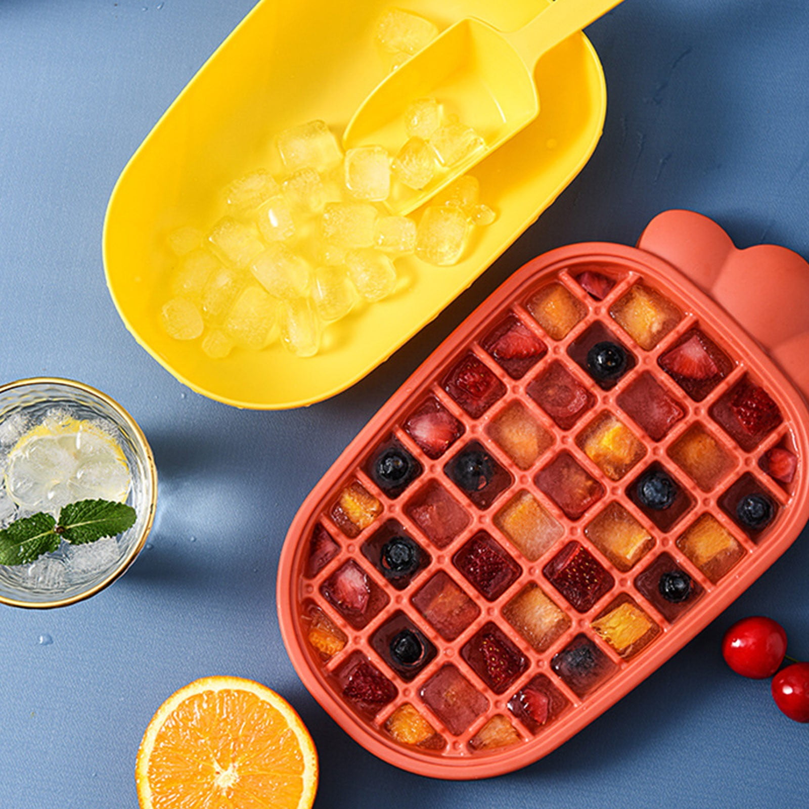 Federra Summer New Creative Cloud Pineapple Ice Tray Set Family Cold ...