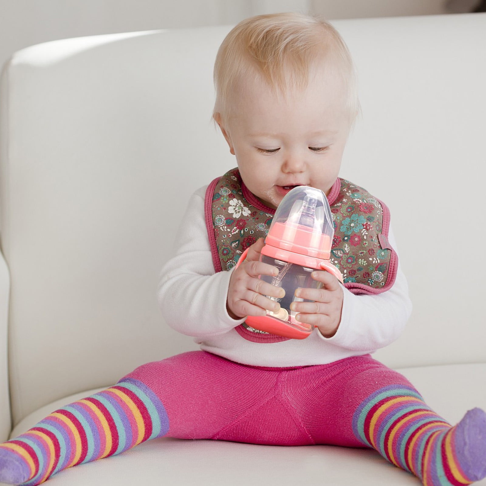 Federra Wide Caliber PP Baby Bottle With Handle Anti Drop Anti ...