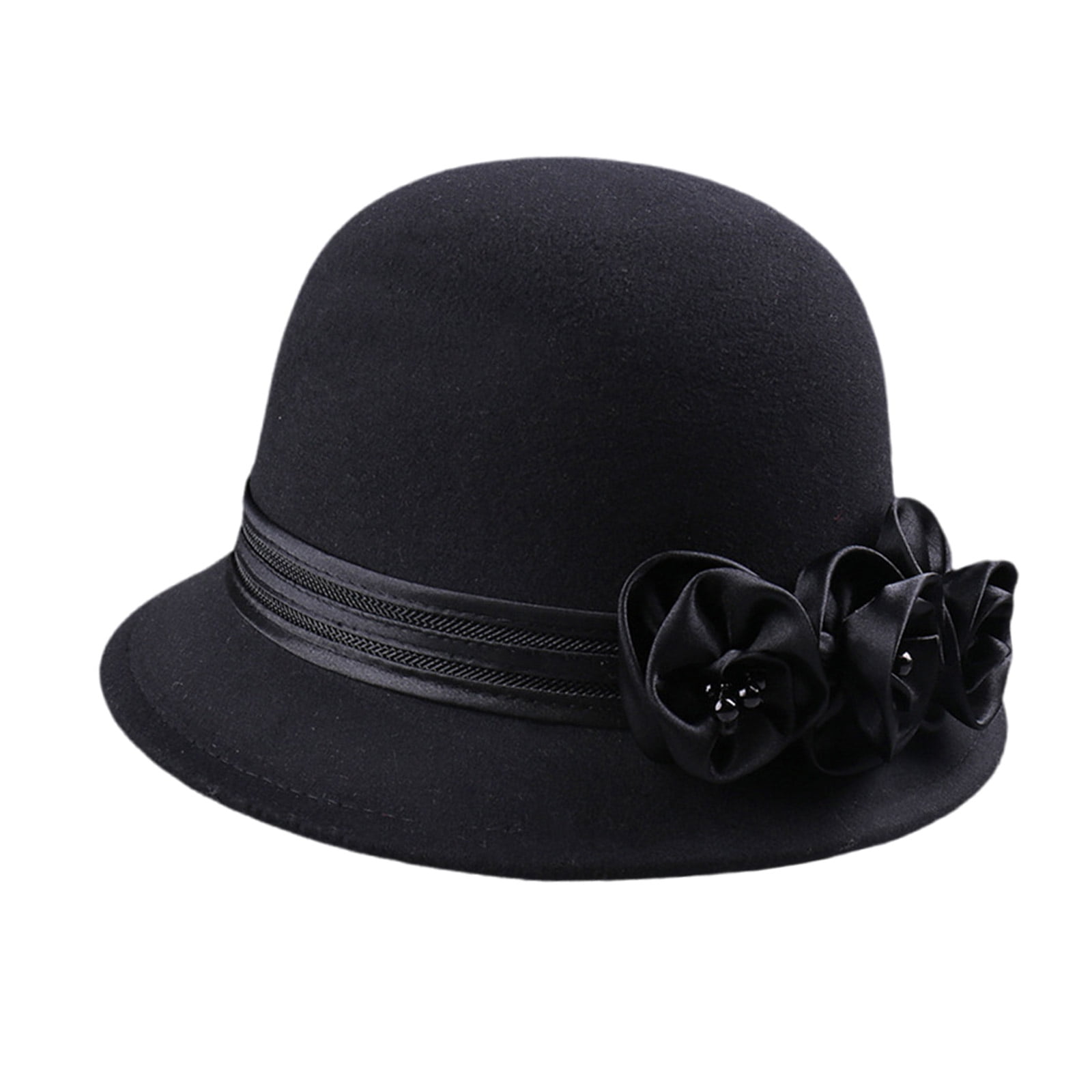 Fedoras Hat for Cosplay Parties Elegant Camellia Flower Hat Adult ...