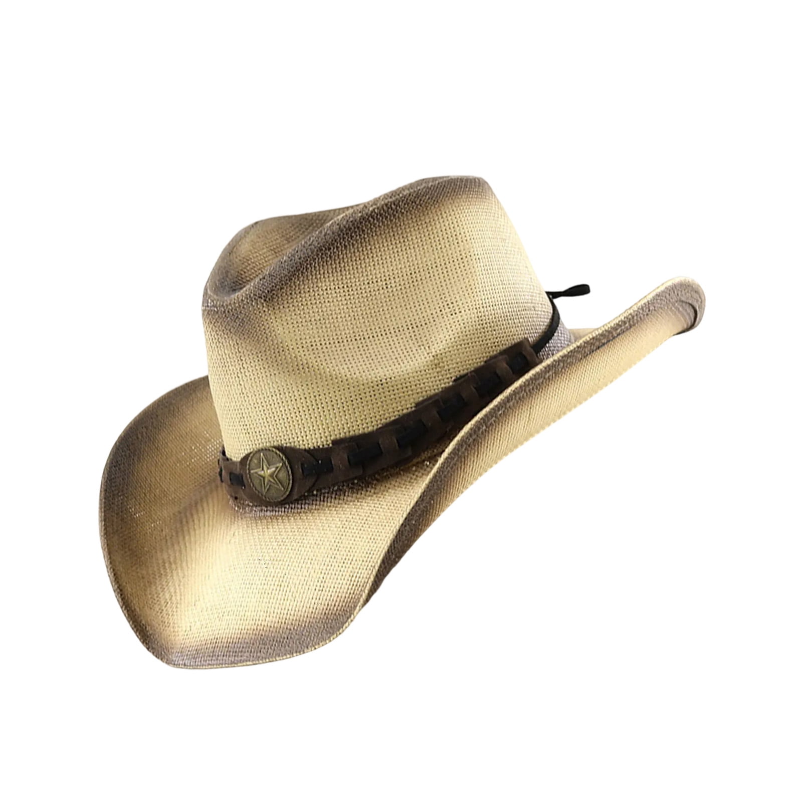 Fedoras Panama Hat Unique Star Buckle Wide Brimmed for Women Men Photo ...
