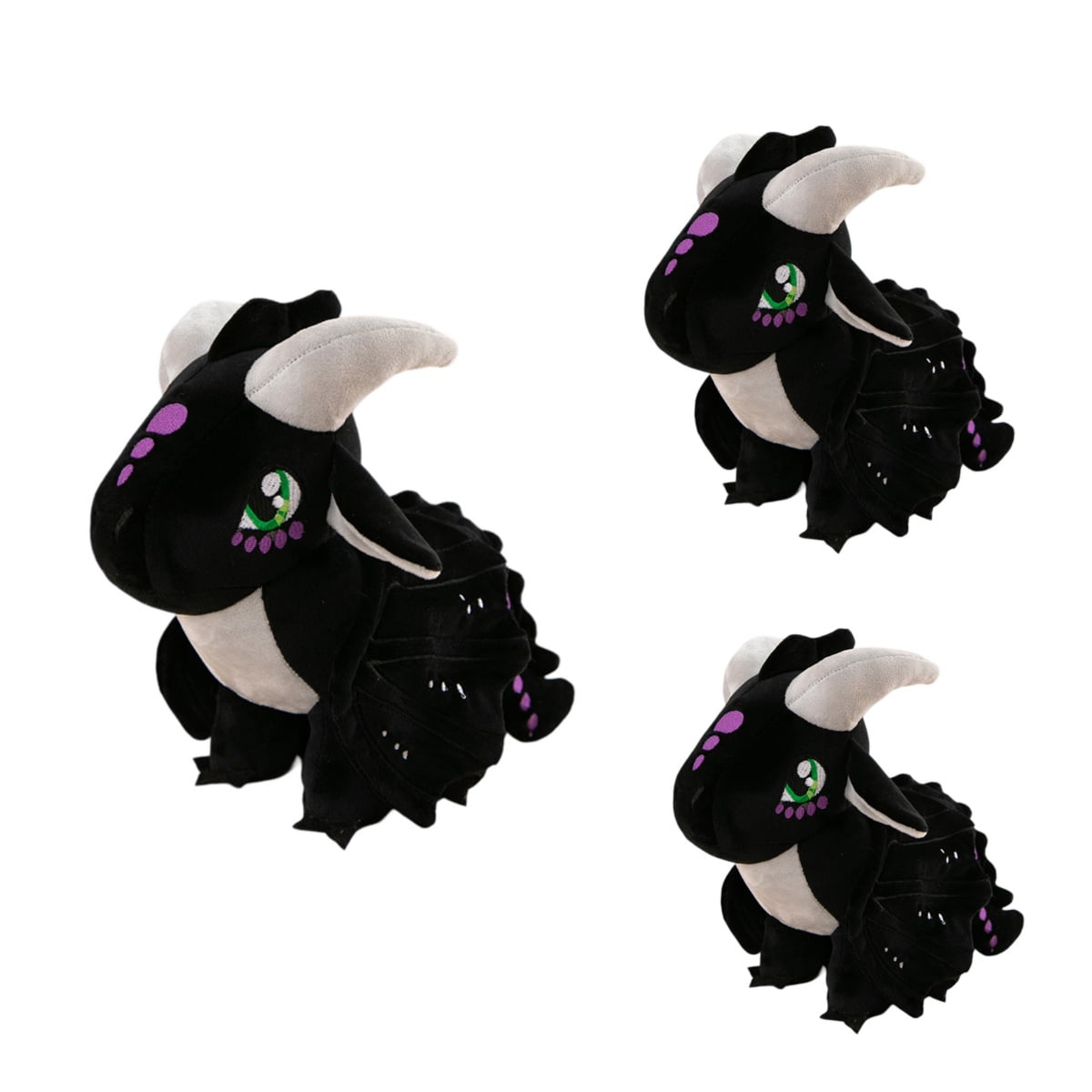 Fedpow 3Pcs Wings of Fire Dragon Plush Toy Rainwing Dragon Stuffed ...