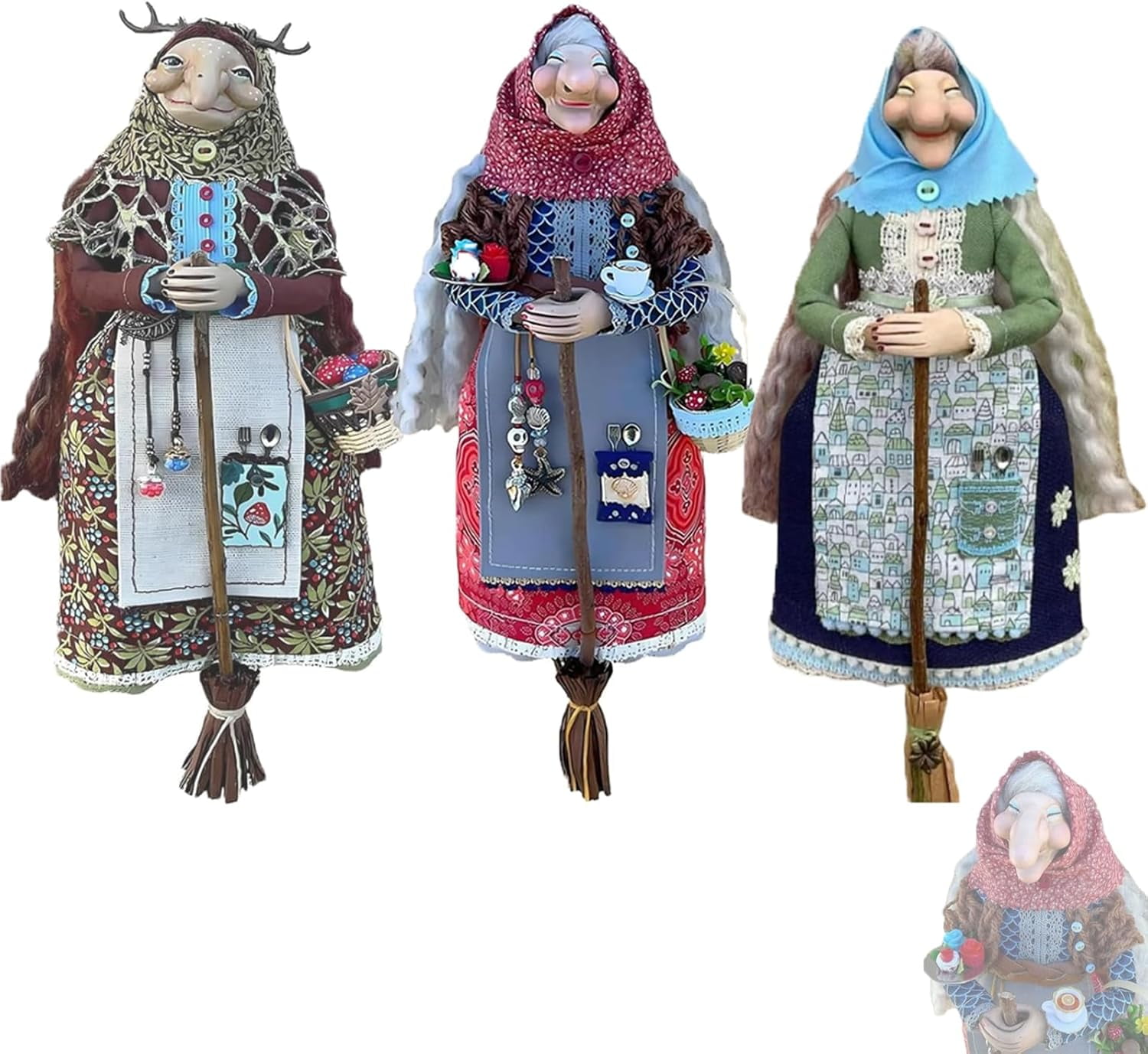 Fedpow Kitchen Witch Doll, 2025 New Handmade Kitchen Witch Doll ...