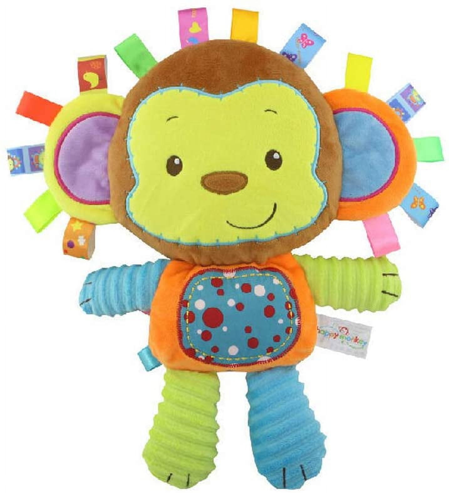 Fedpow Tag Toys for Babies, Baby Tag Toy, Baby Tags Plush Toy Lovey ...