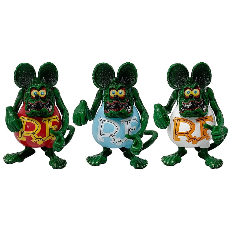 Fedpow Tales of the Rat Fink - 3PCS Rat Fink Figures Rat Fink Toys Rat ...