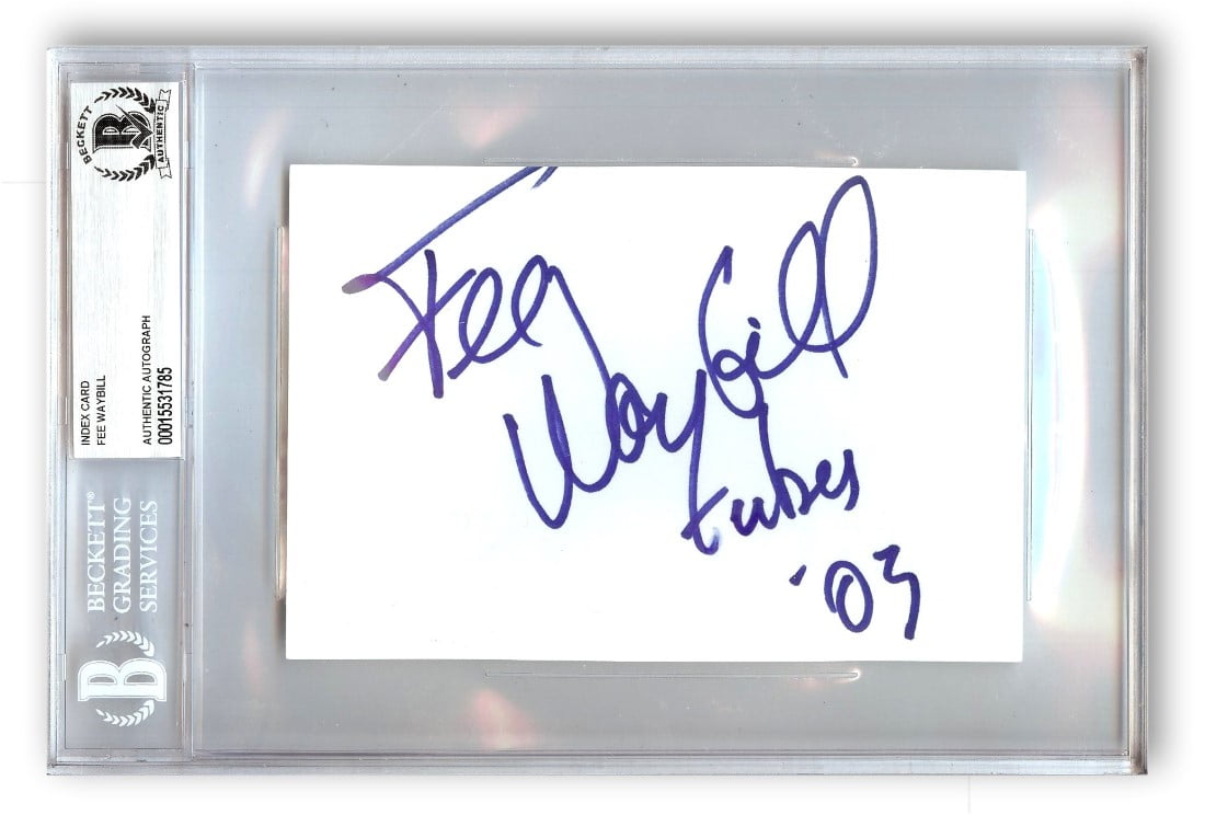 Fee Waybill Signed Autographed Index Card The Tubes Singer BAS 1785 ...