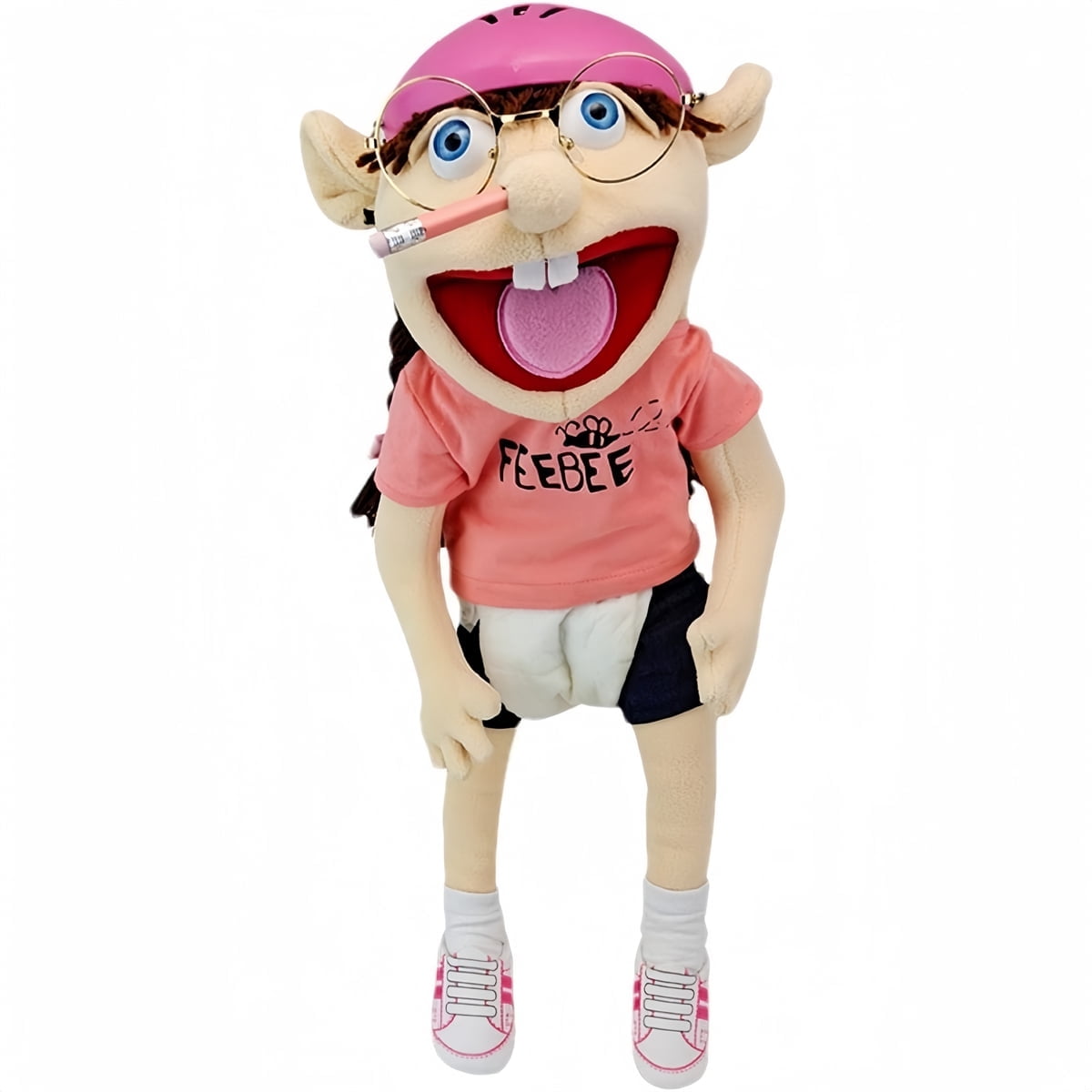 Feebee Hand Puppet Plush Toy Funny Puppets with Working Mouth 60cm Hand ...