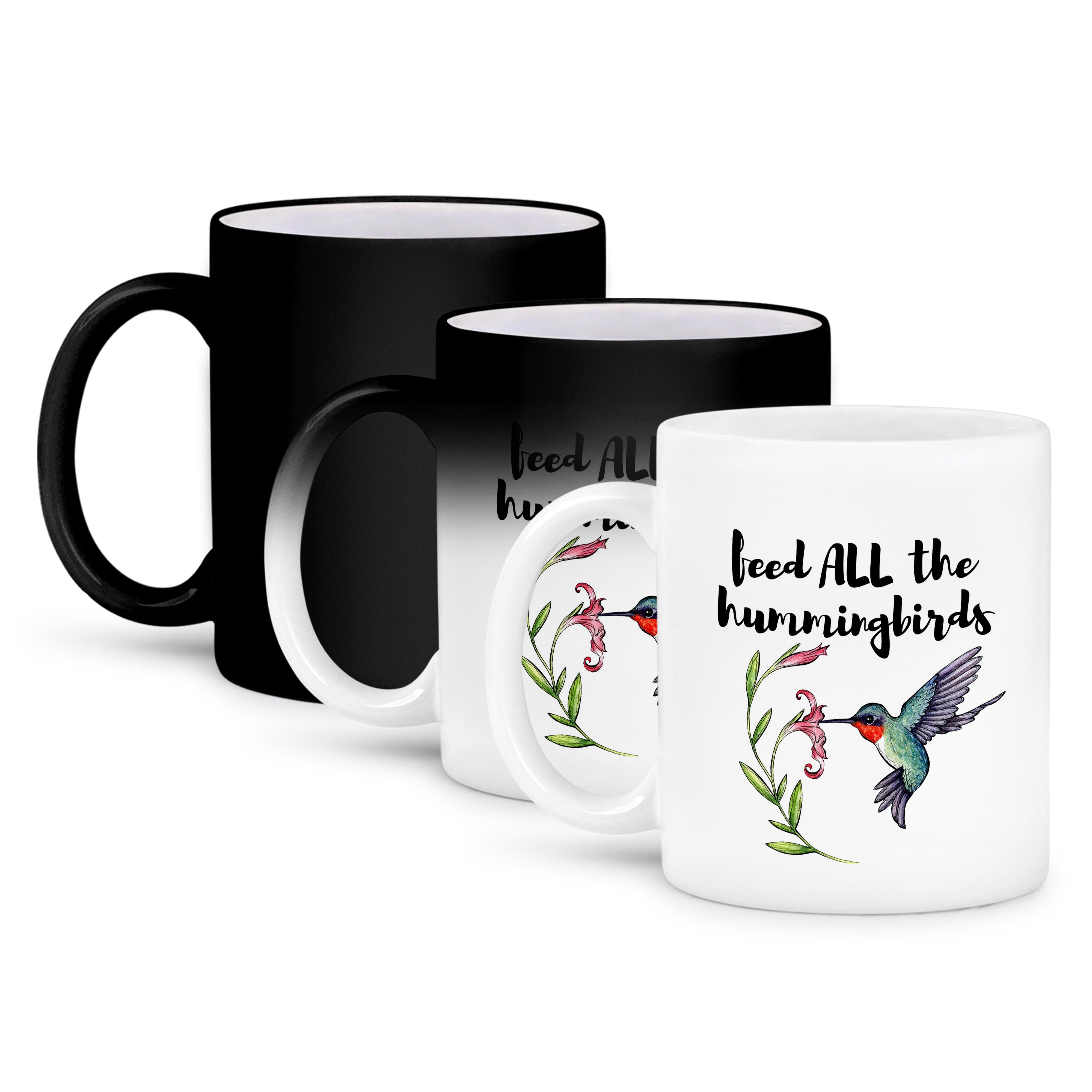 3drose, Feed All the Hummingbirds. Black Cursive Letters on White ...