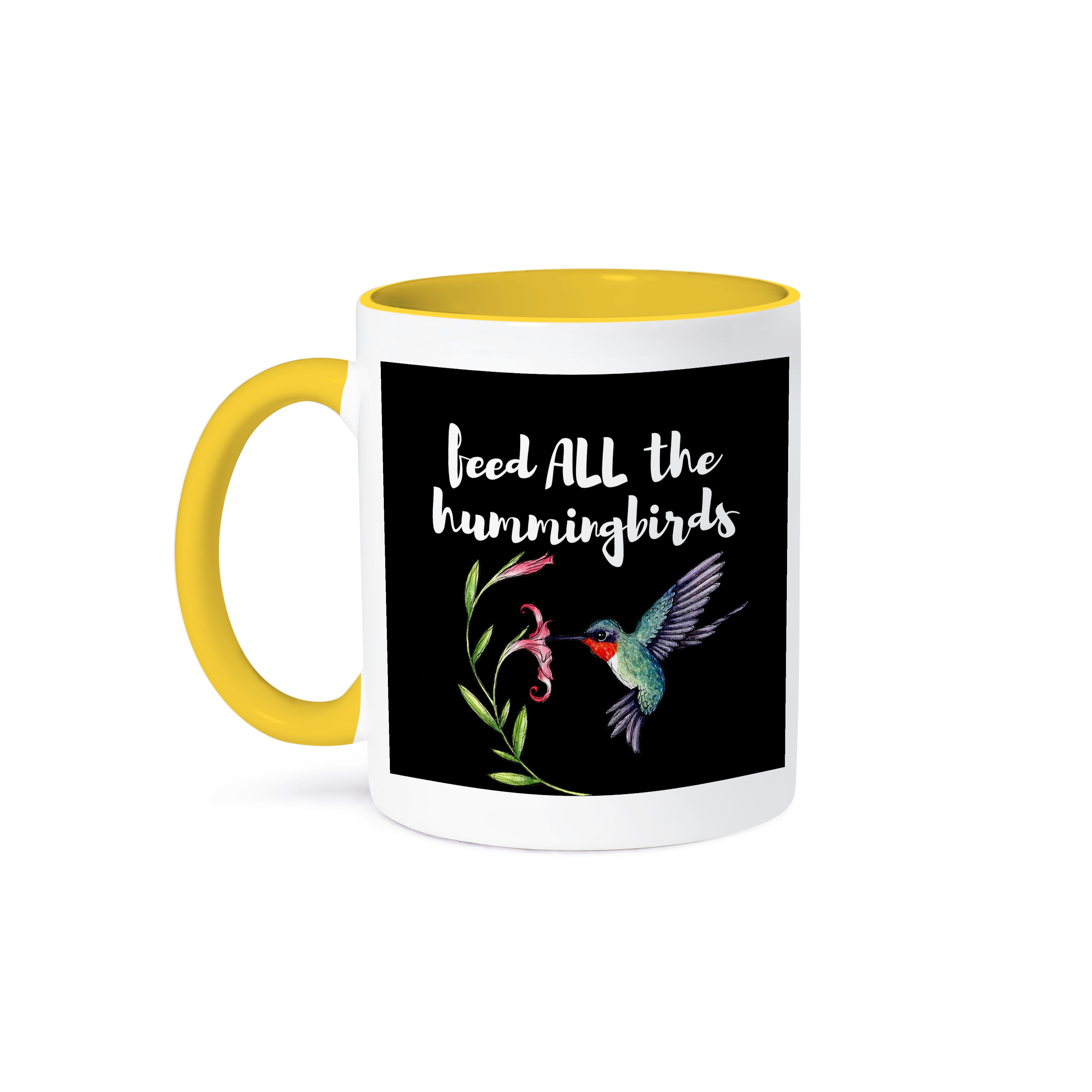 3drose, Feed All the Hummingbirds. White Cursive Letters on Black ...