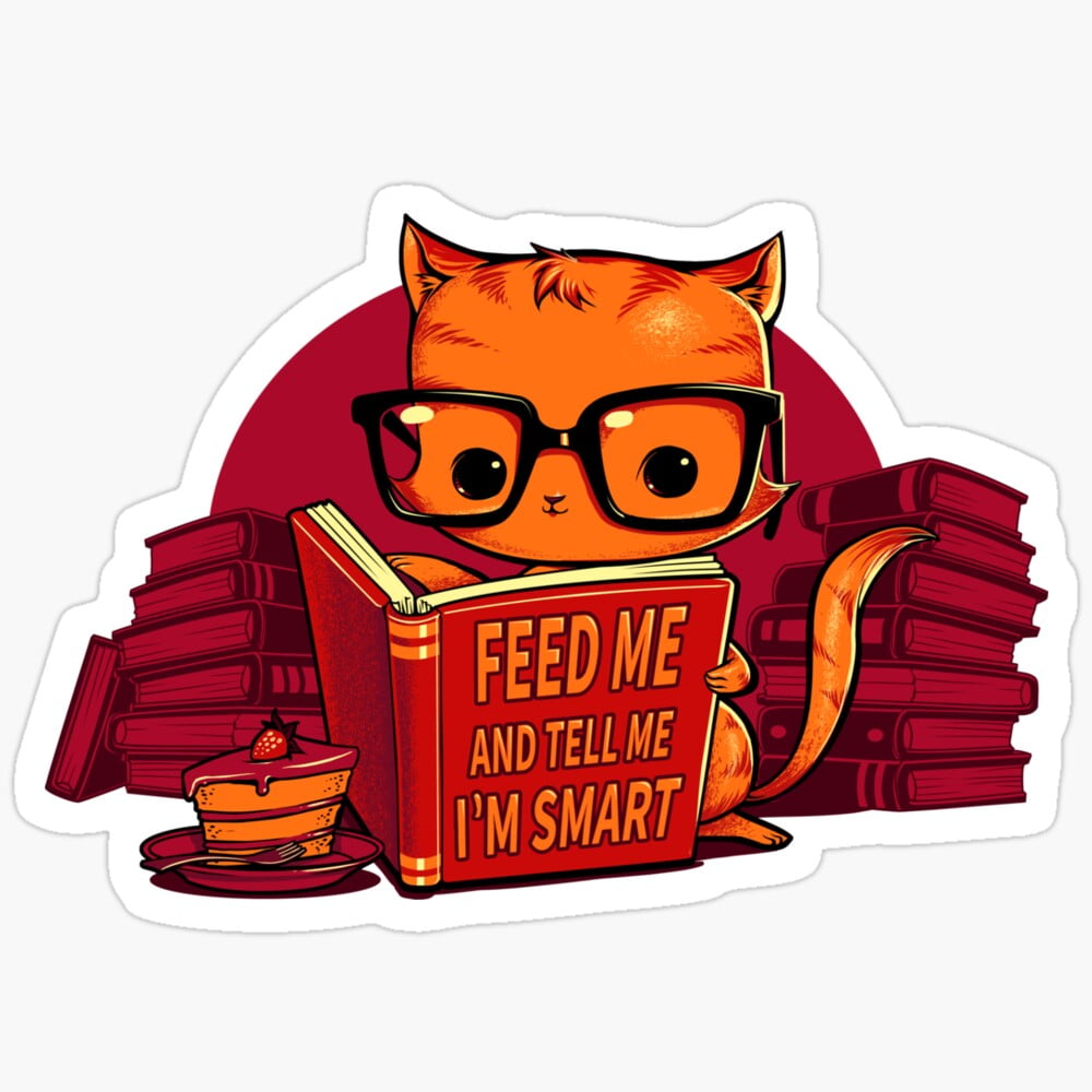 Feed Me And Tell Me I'M Smart Sticker Phone Decal Water Bottle Stickers ...