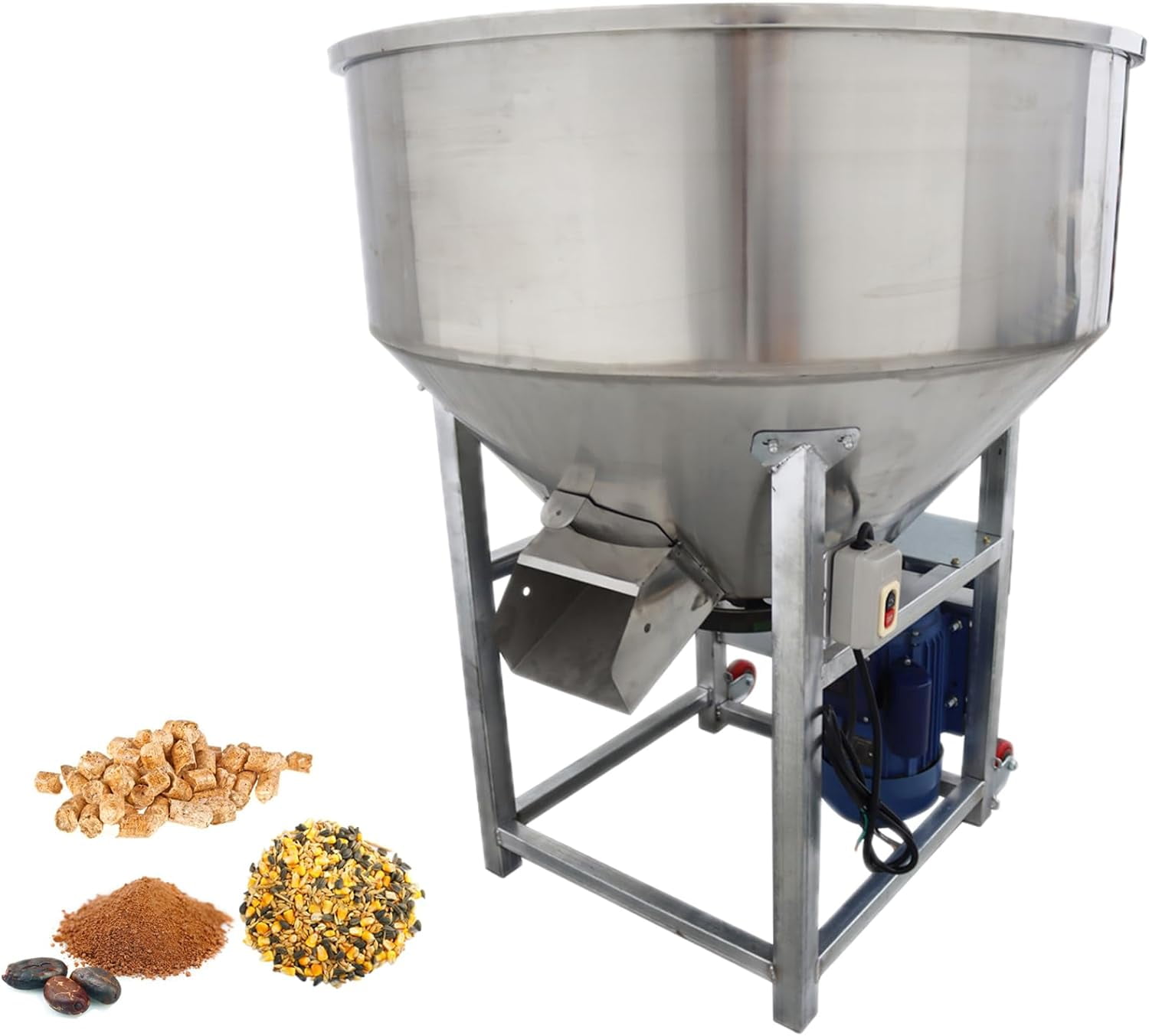 Feed Mixer Granular Plastic Powder Mixer Blender Mixing Machine 440lbs ...