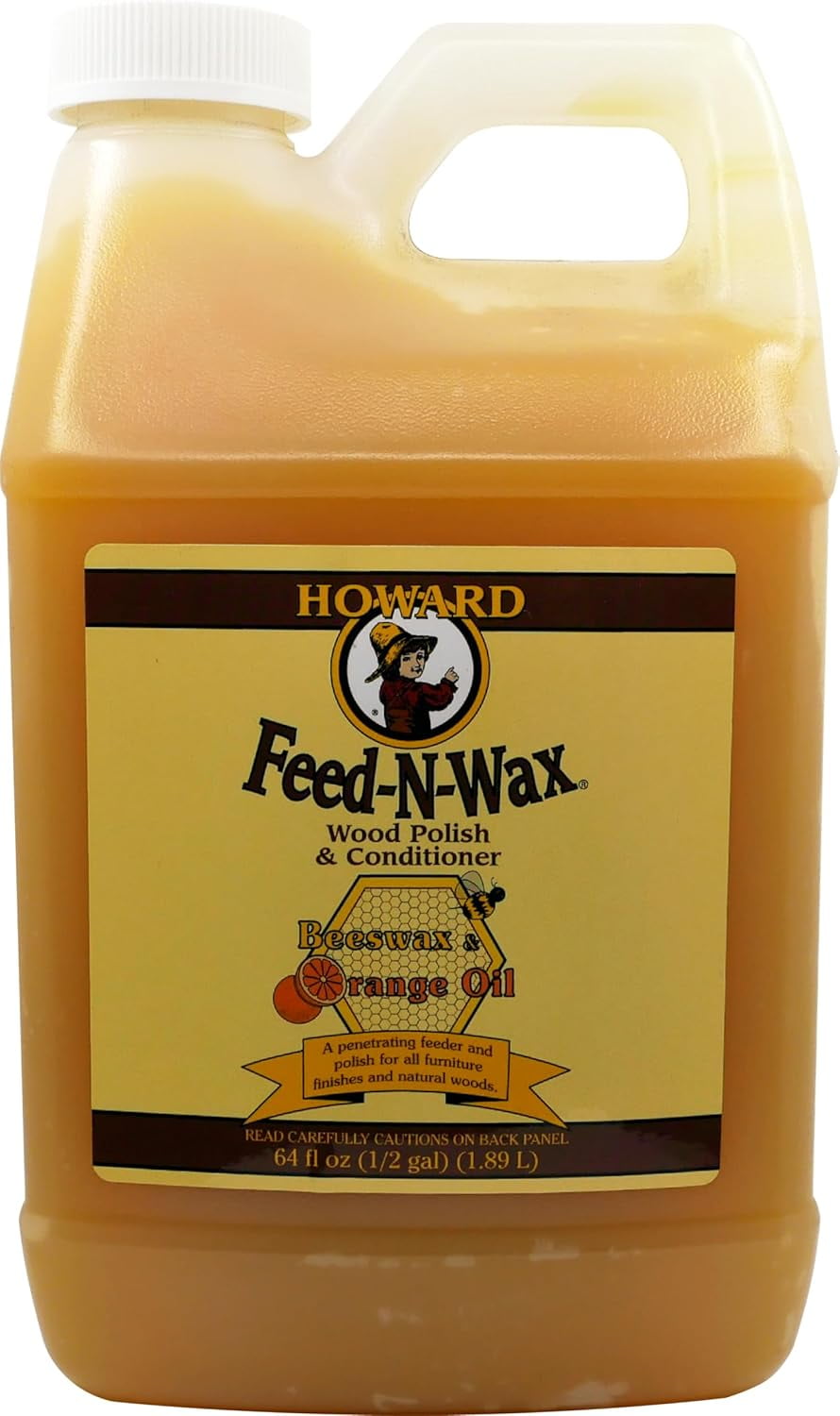 Feed-N-Wax Restorative Wood Furniture Polish and Conditioner 64 Ounce 1 ...
