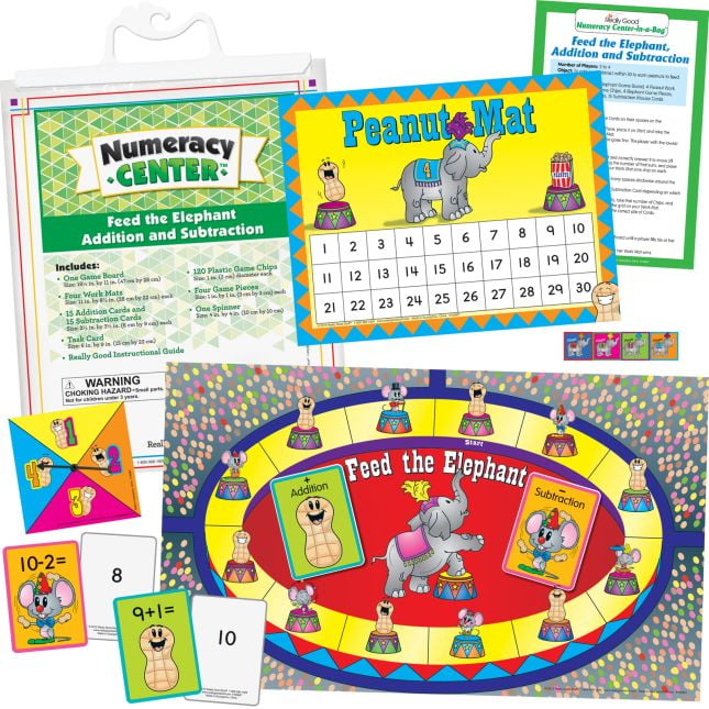 Feed The Elephant Addition And Subtraction Numeracy Center - 1 numeracy ...