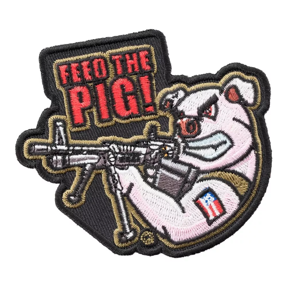 Feed The Pig Machine Gun Patch, Weapons Patches - Walmart.com