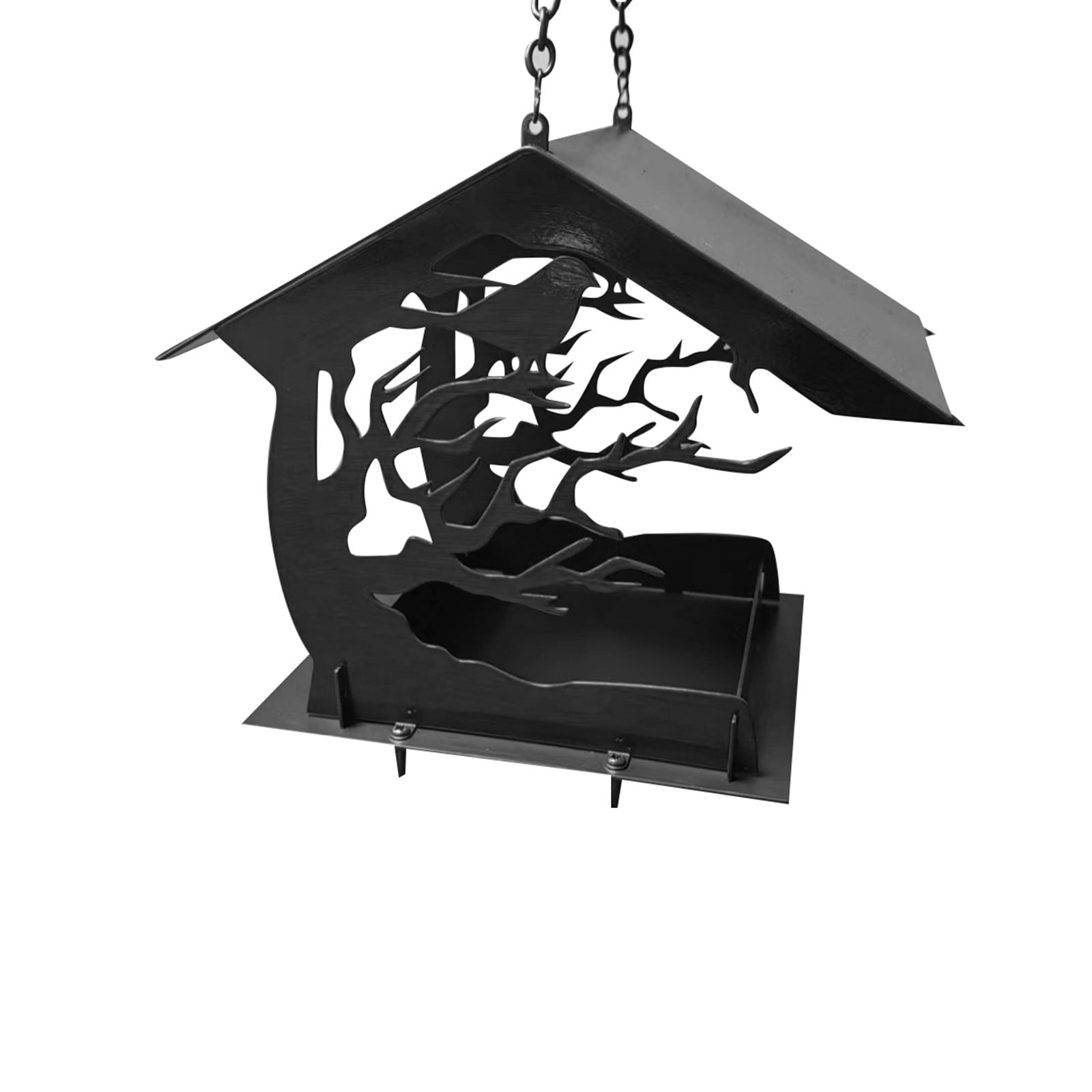 Feed Trough Cage For Parrots Squirrel Feeder Dinosaur Squirrel Proof