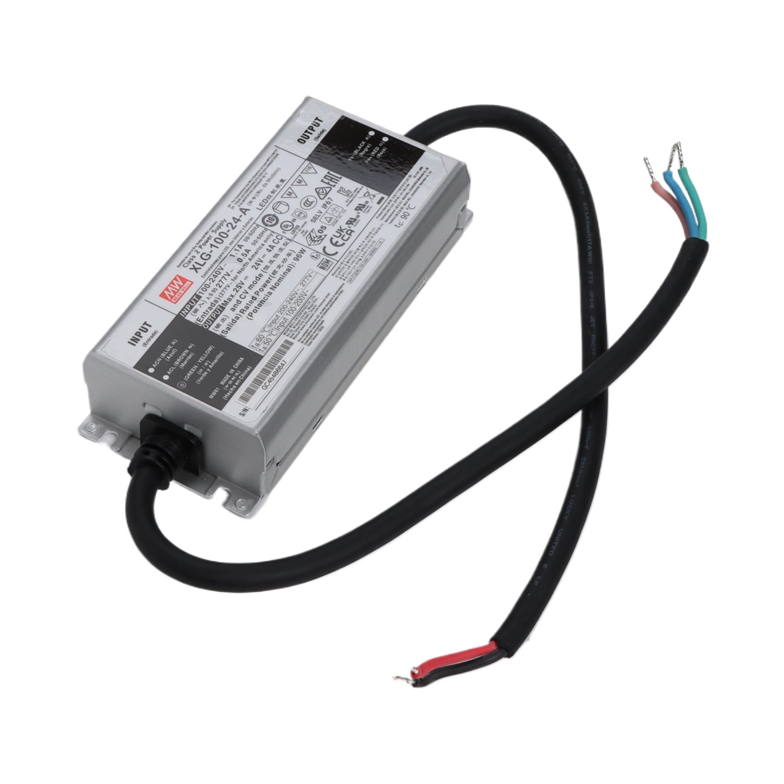 Feedannce 24V 4A 96W LED Driver, Adjustable, IP67 for Outdoor Lighting ...
