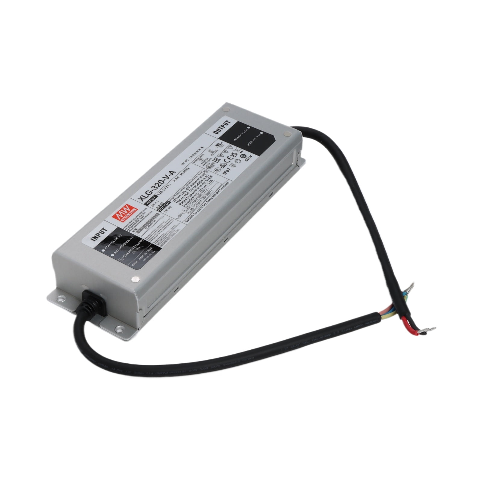 Feedannce 312W 24V/13A LED Driver, IP67 for Outdoor Lighting - MEAN WELL XLG-320-V-A - Walmart.com