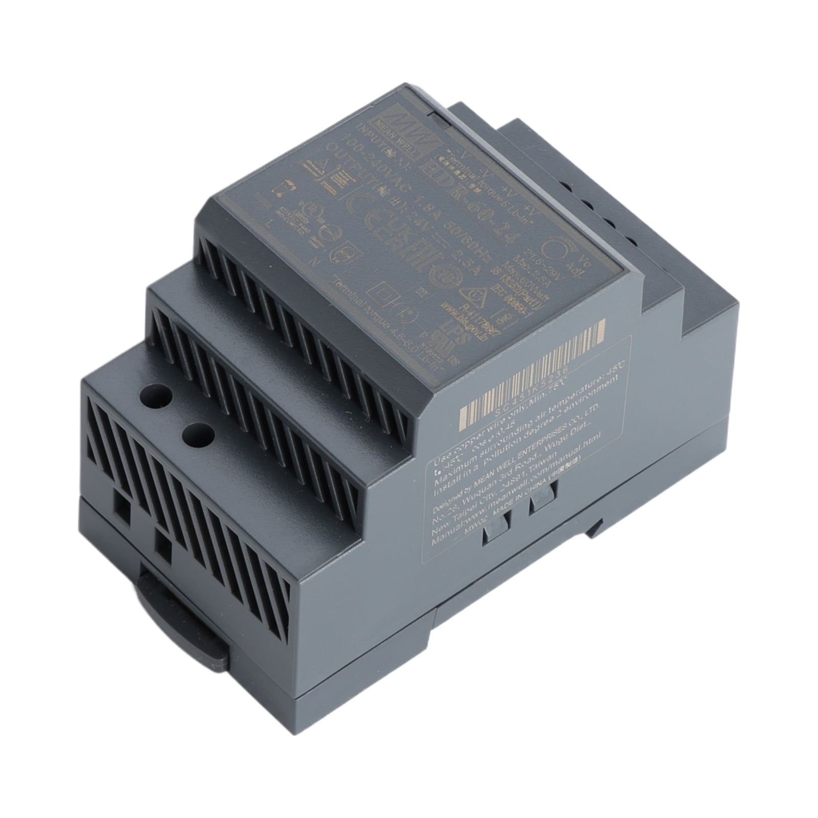 Feedannce 60W 24V 2.5A DIN Rail Power Supply, Industrial Grade for ...