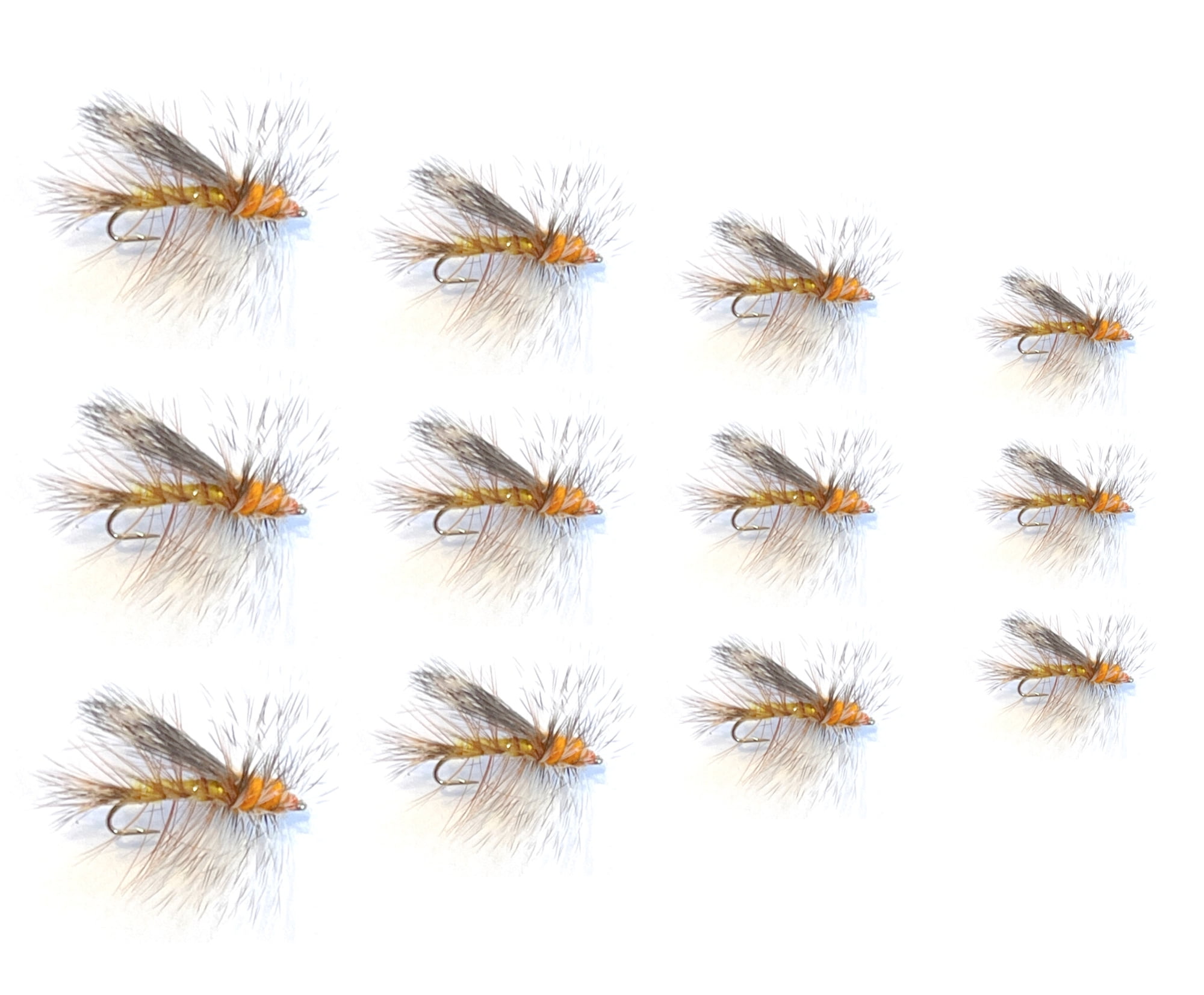 Feeder Creek Fly Fishing Flies Assortment - Stimulator Yellow - 12 Dry ...